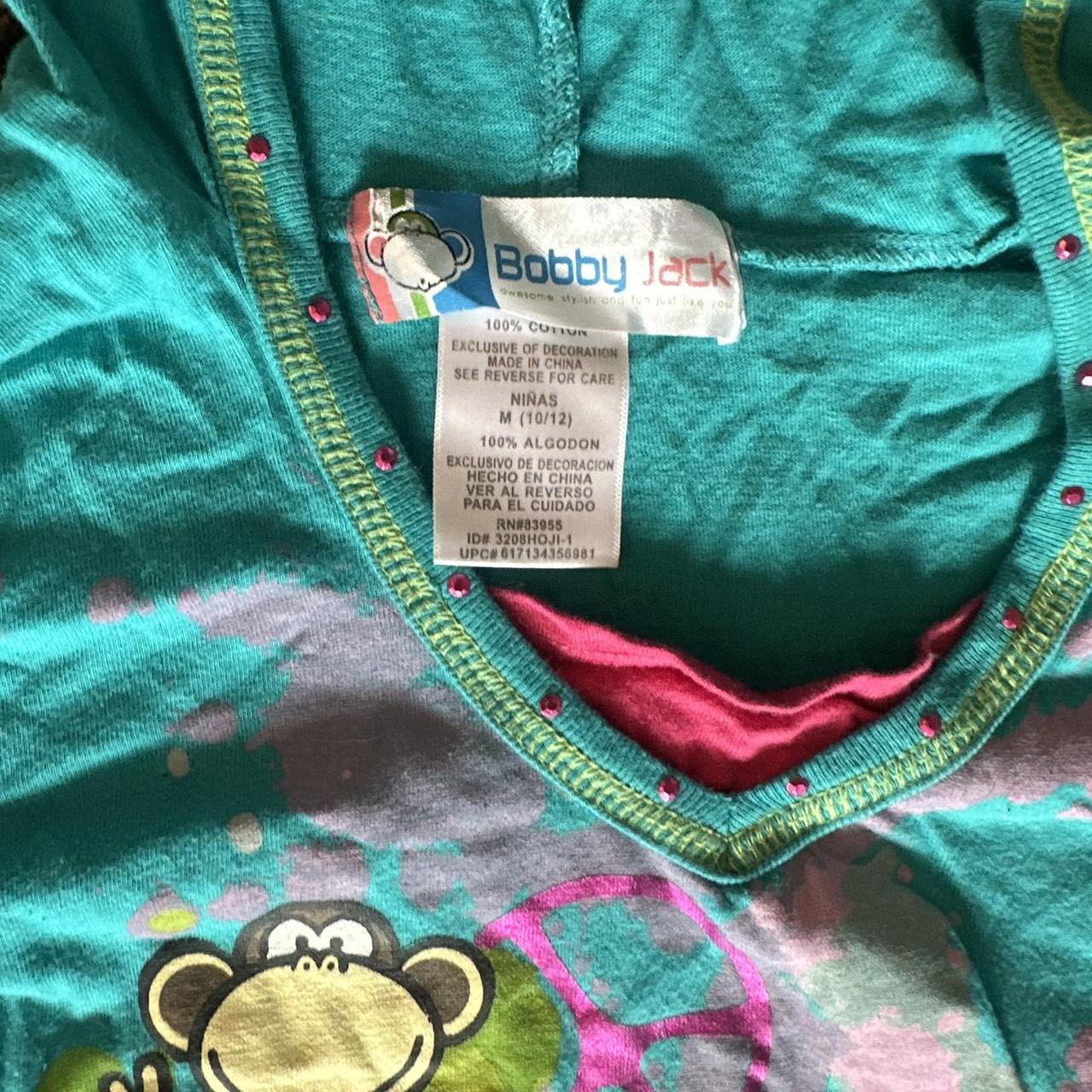 Vintage 2000s Bobby Jack longsleeve with hood... - Depop