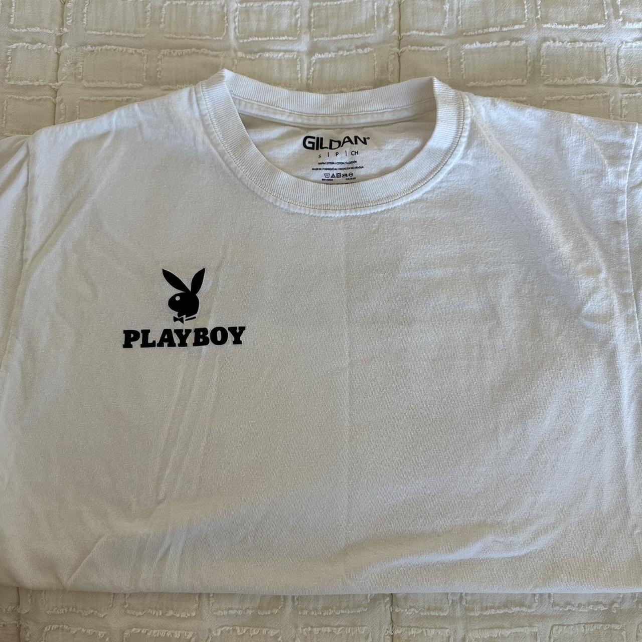 Playboy t-shirt ⭐️size: s ⭐️wear: good condition... - Depop