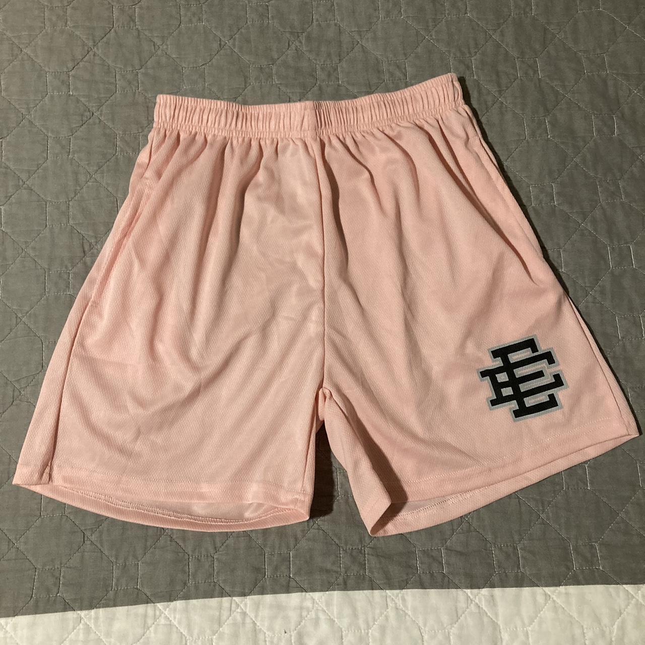 Medium pink Eric Emanuel shorts, worn once... - Depop