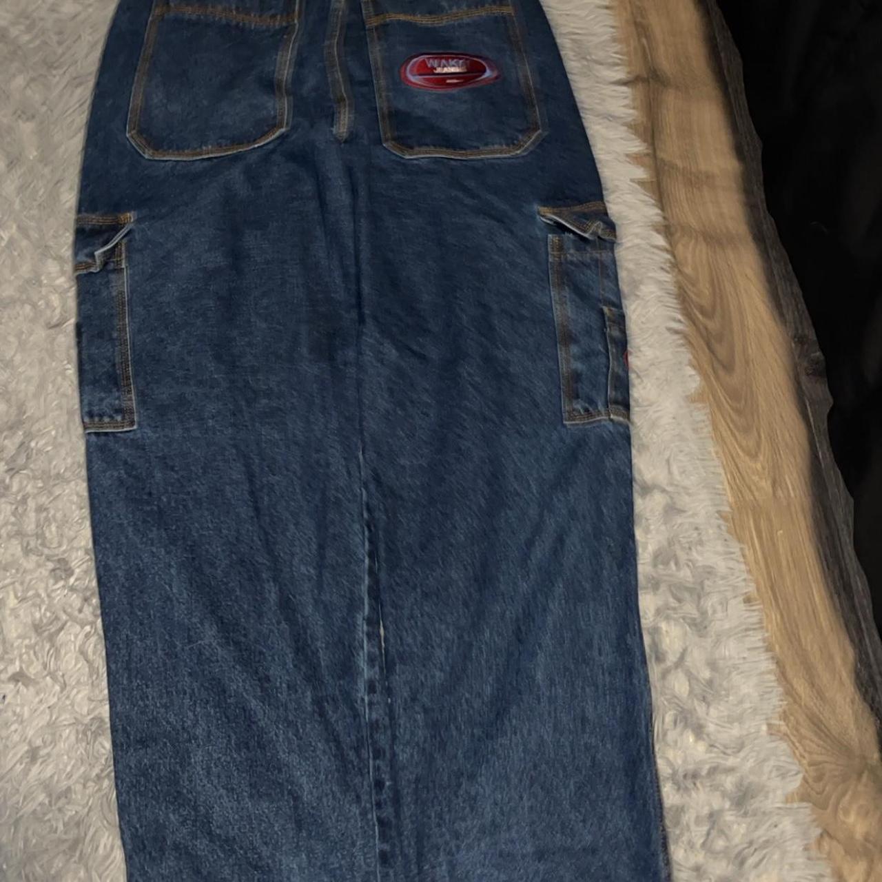 Wake skater jeans baggy y2k Badly worn basically... - Depop