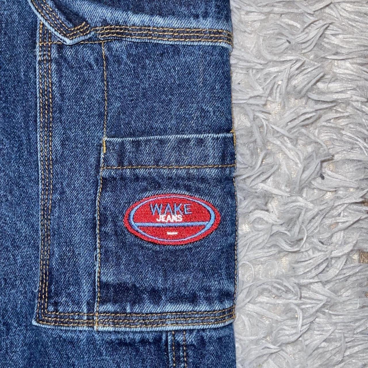 Wake skater jeans baggy y2k Badly worn basically... - Depop