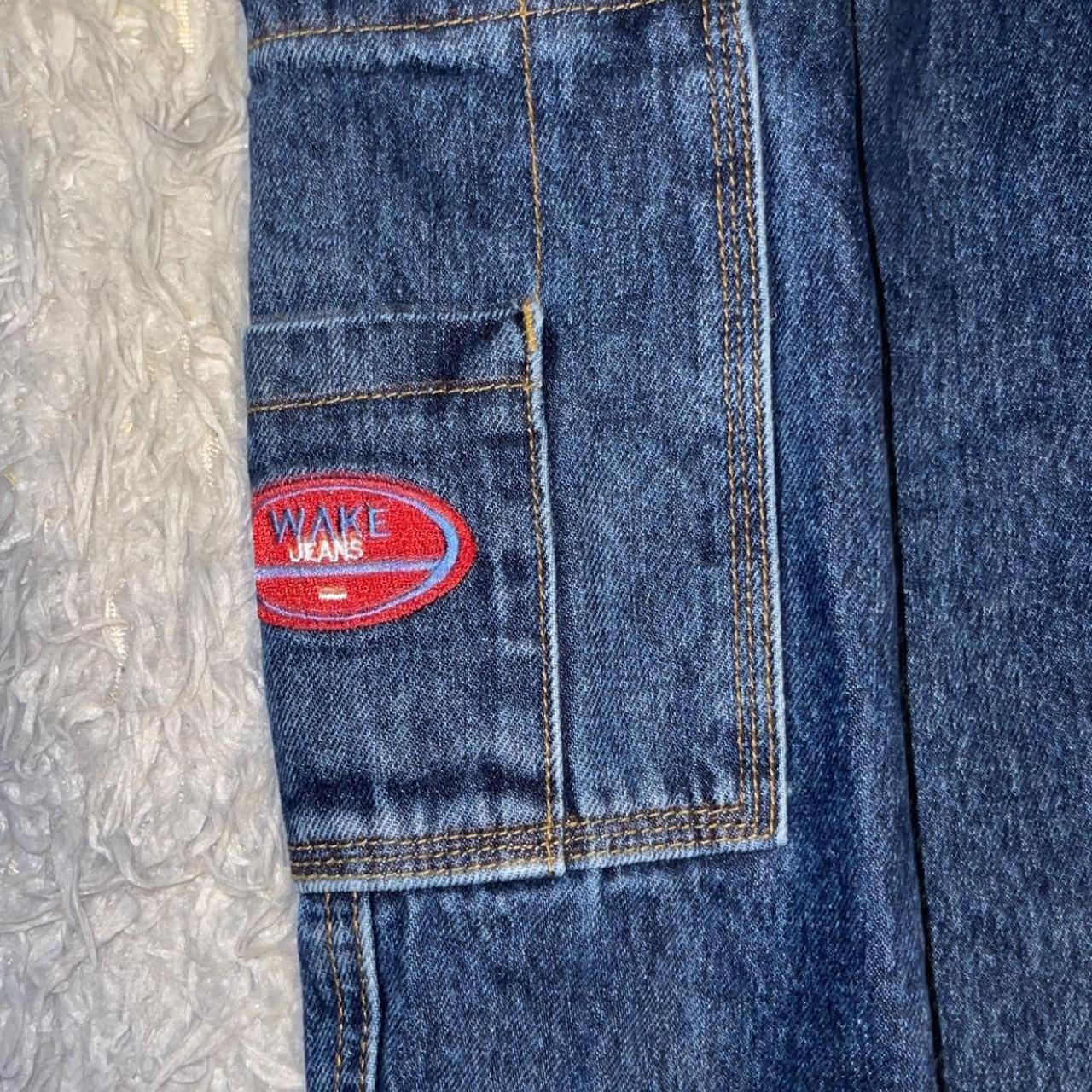 Wake skater jeans baggy y2k Badly worn basically... - Depop
