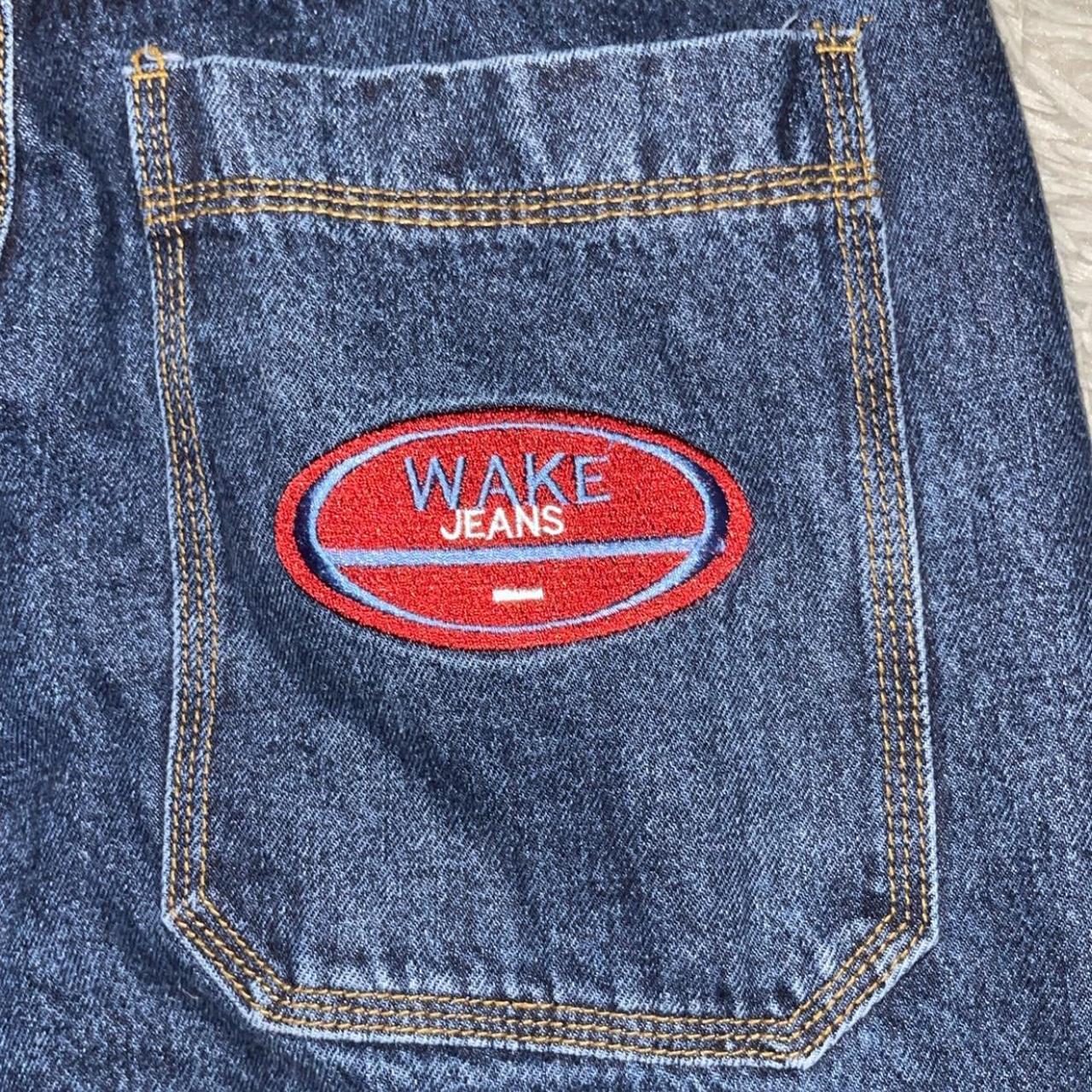 Wake skater jeans baggy y2k Badly worn basically... - Depop
