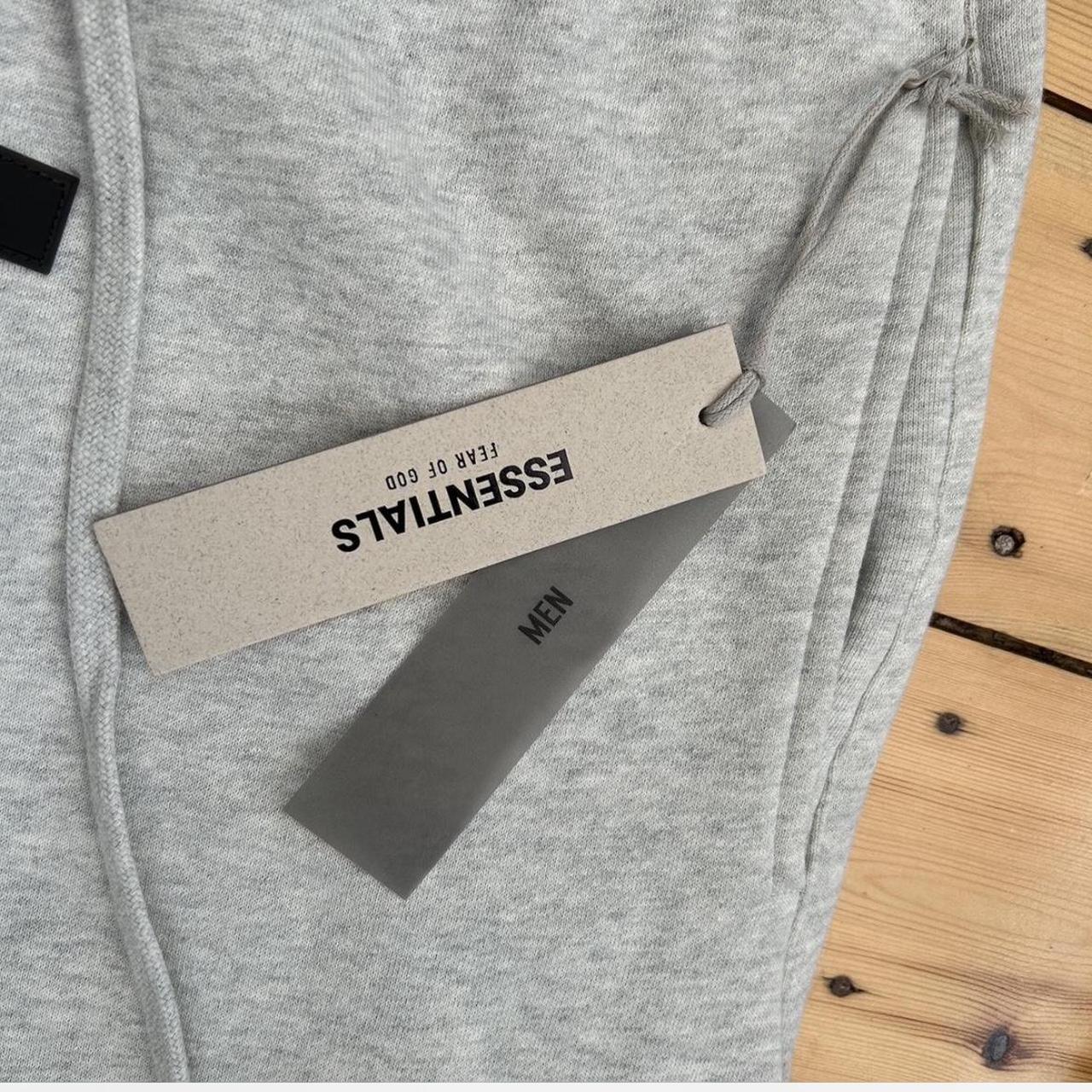 ESSENTIALS fear of god grey sweatpants - Depop