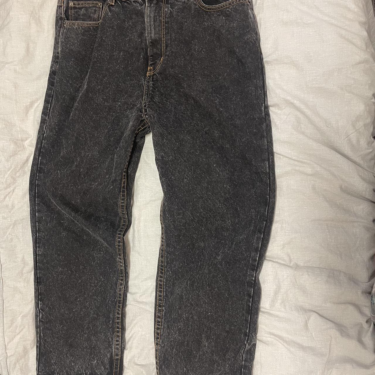 Black washed denim - Depop