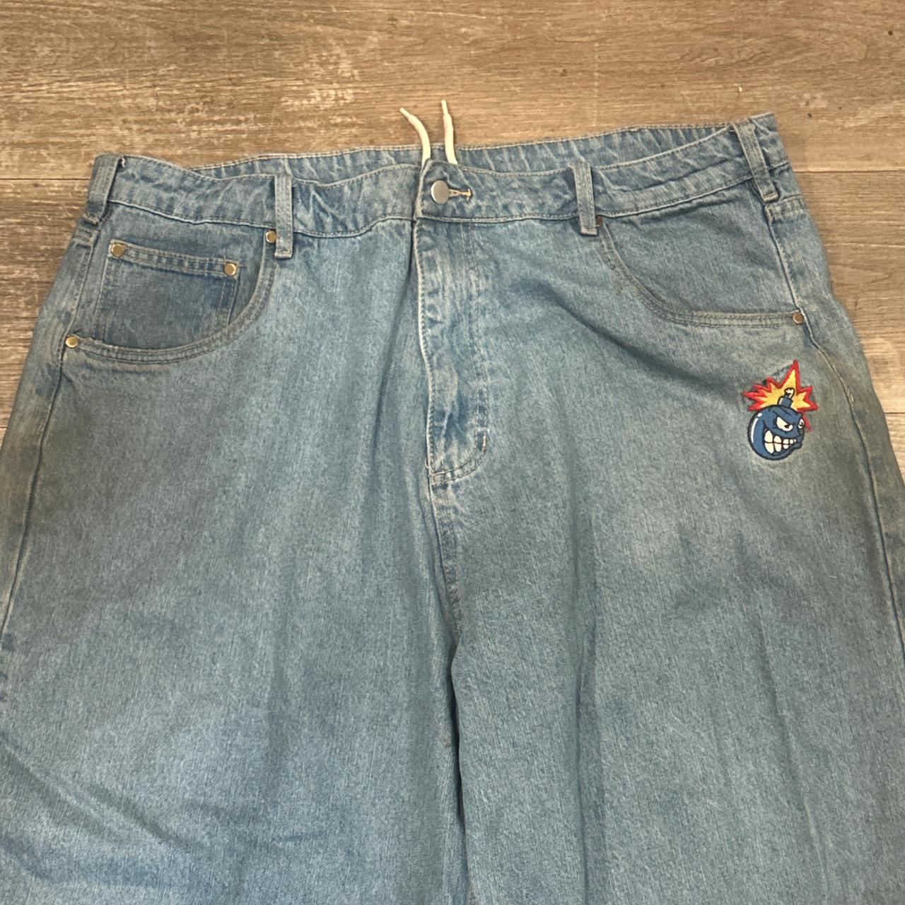 The Hundreds Adam Bomb Light Blue Baggy Jeans (Major... | Depop