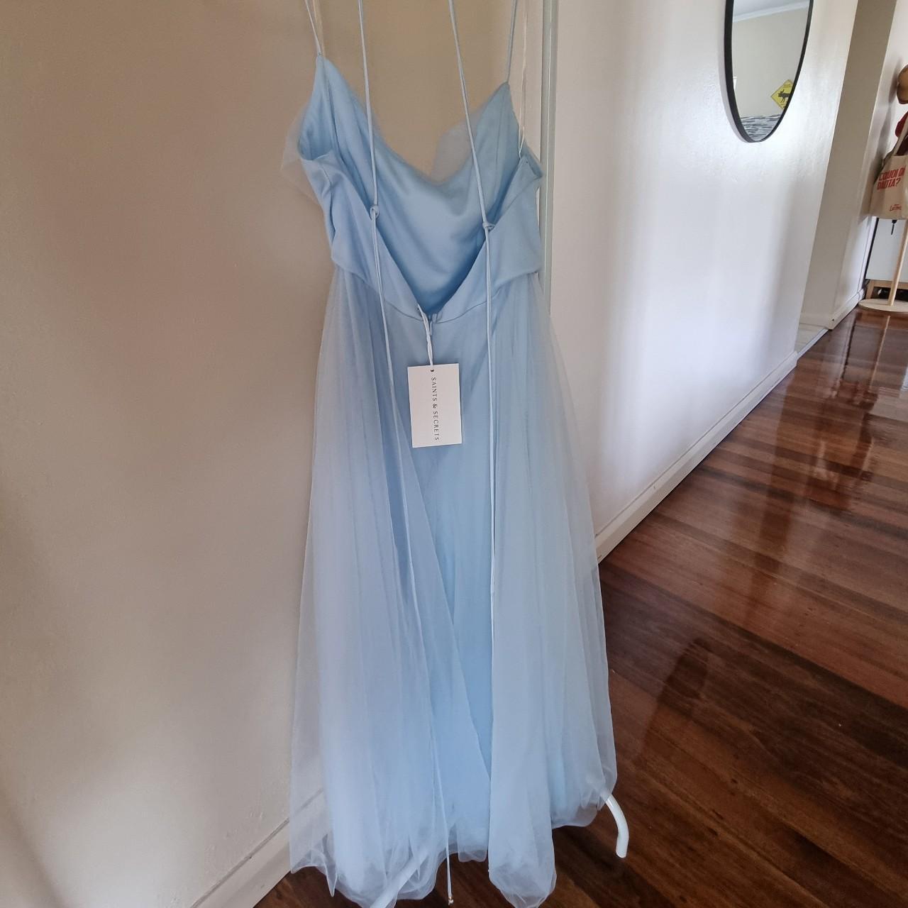 Baby Blue simple formal dress Bought this dress for... - Depop