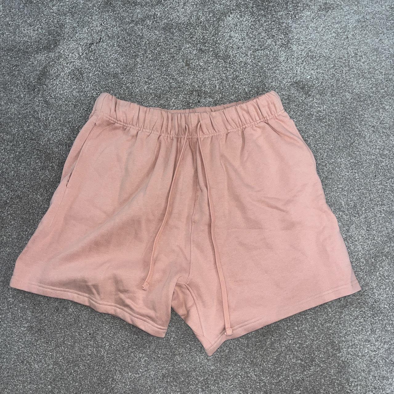 MNML Pink Shorts Large Worn Once #mnml #shorts... - Depop