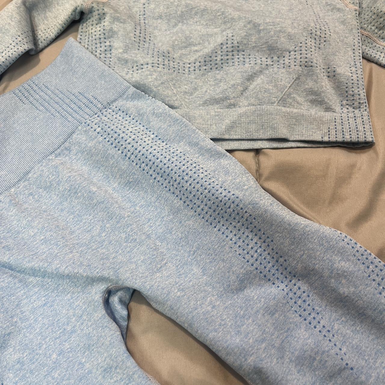 Light Blue Workout Set - Depop