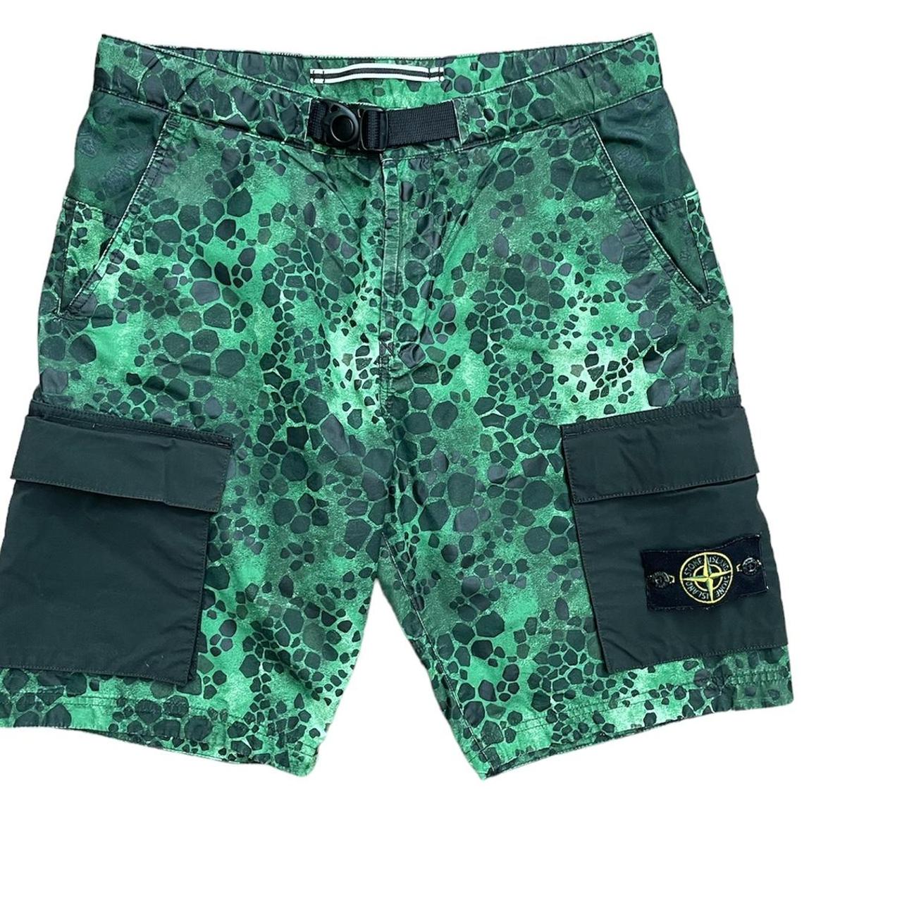 Stone Island Alligator Camo Cargo Shorts | SS 2018 |... - Depop