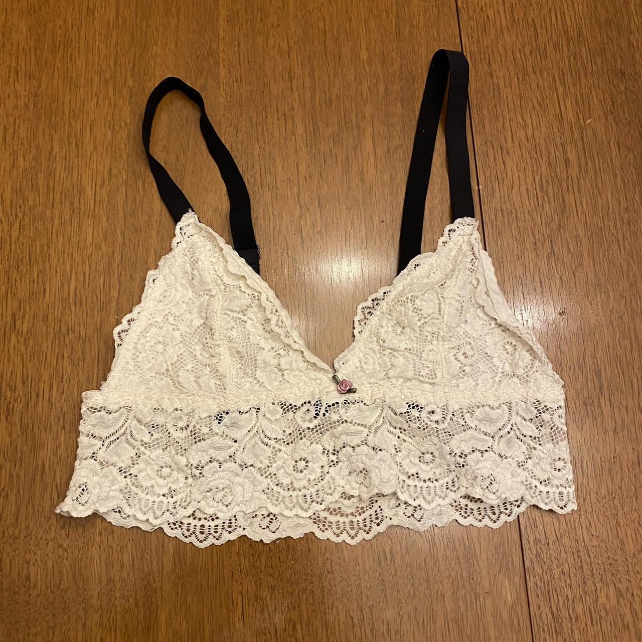 Lace bralette Lined on front. No flaws Brand- out... - Depop