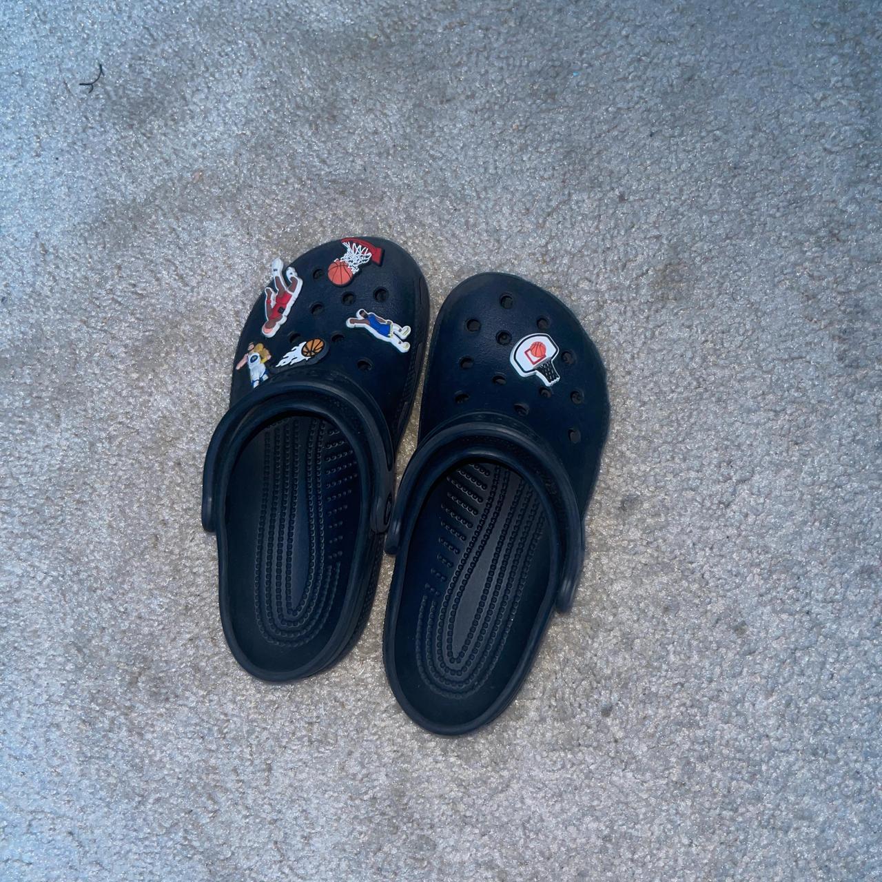 Black Crocs without charms size 4 women’s 6 $12 - Depop