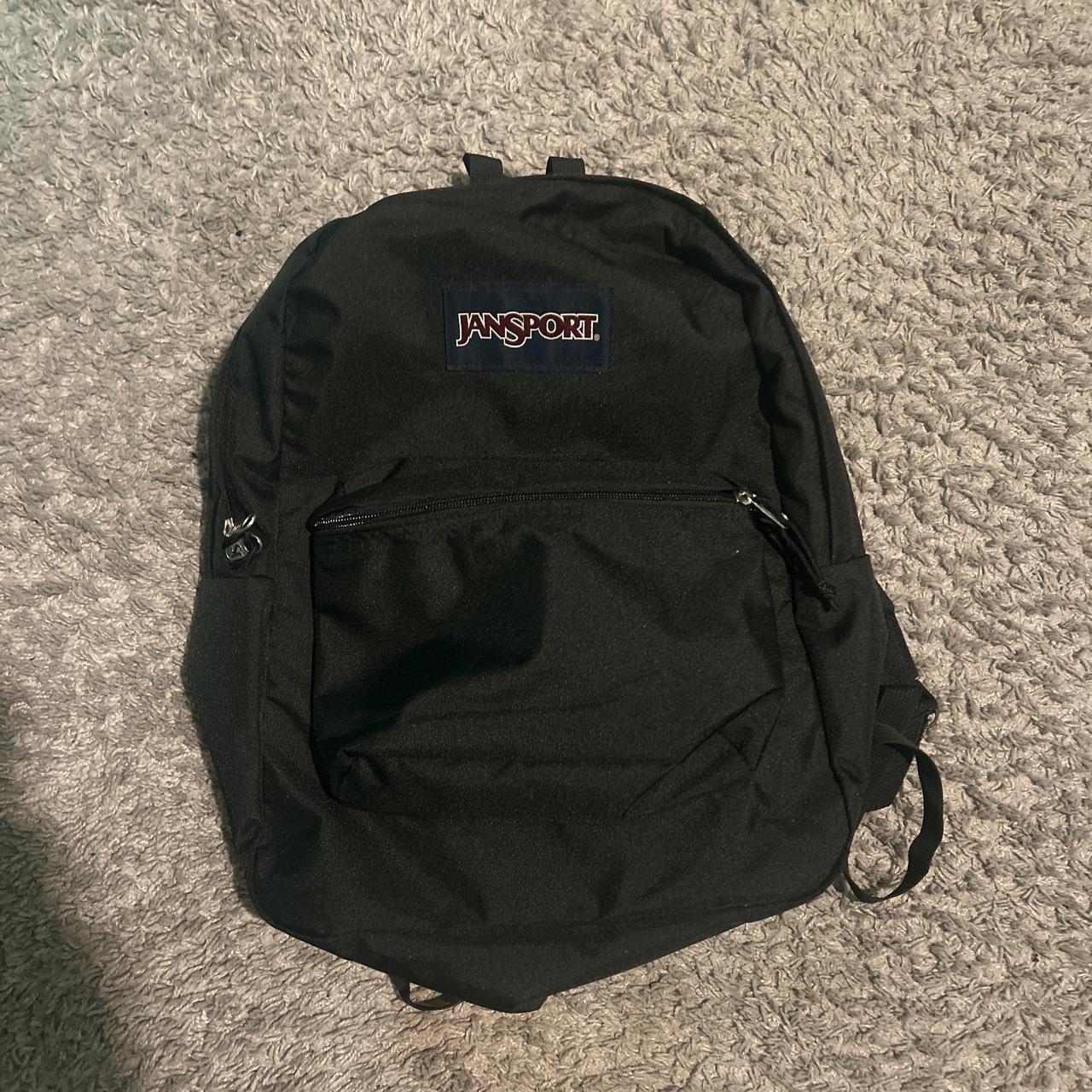 Black Jansport backpack #backpack literally brand... | Depop