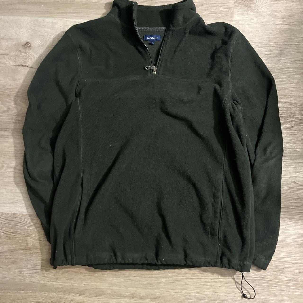 Dark green Croft&Barrow fleece jacket with spring... - Depop