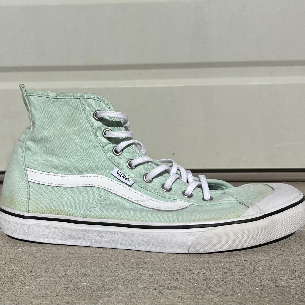 Mint Green High Top Vans - Depop