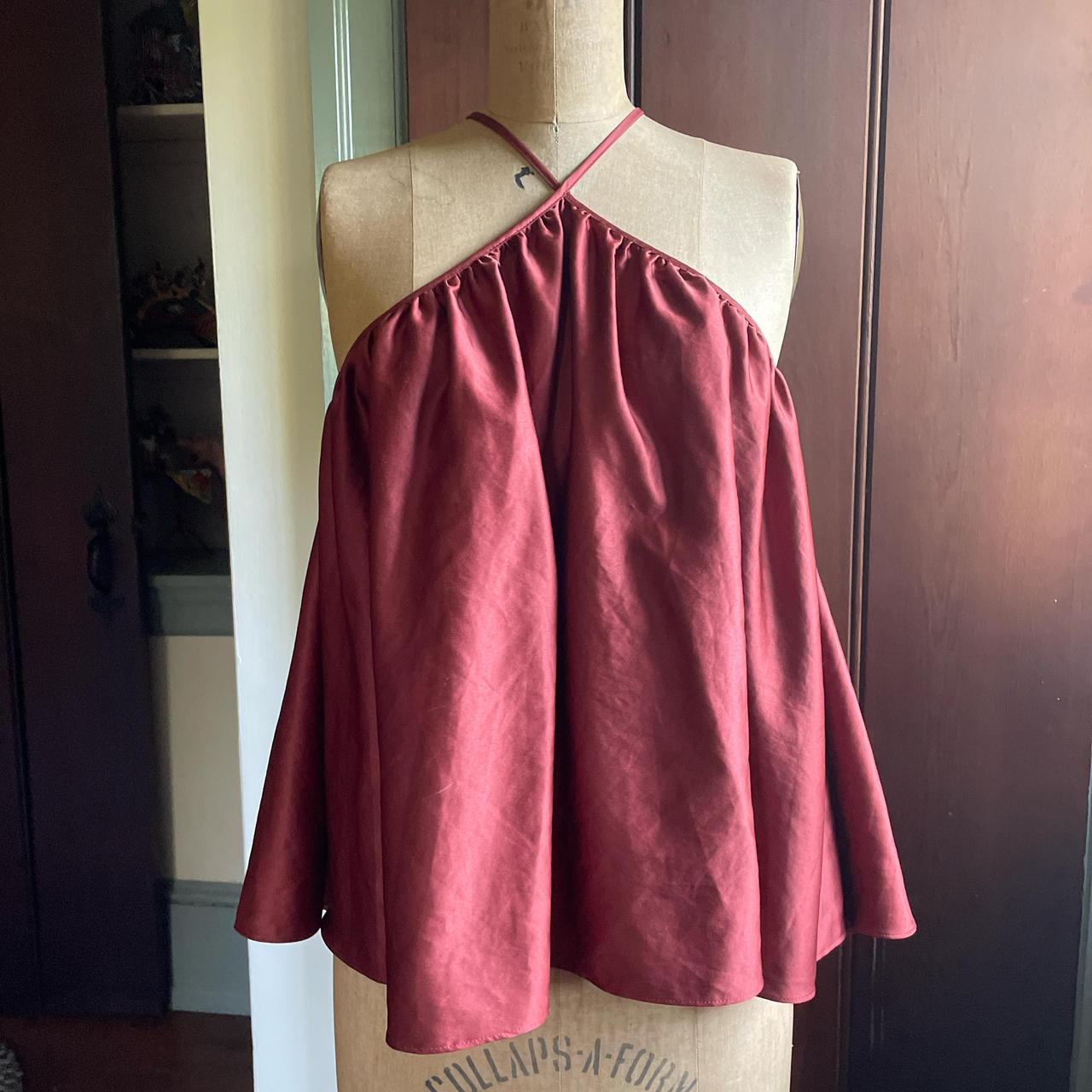 Urban Outfitters Kimchi Blue Rust Red Halter... | Depop