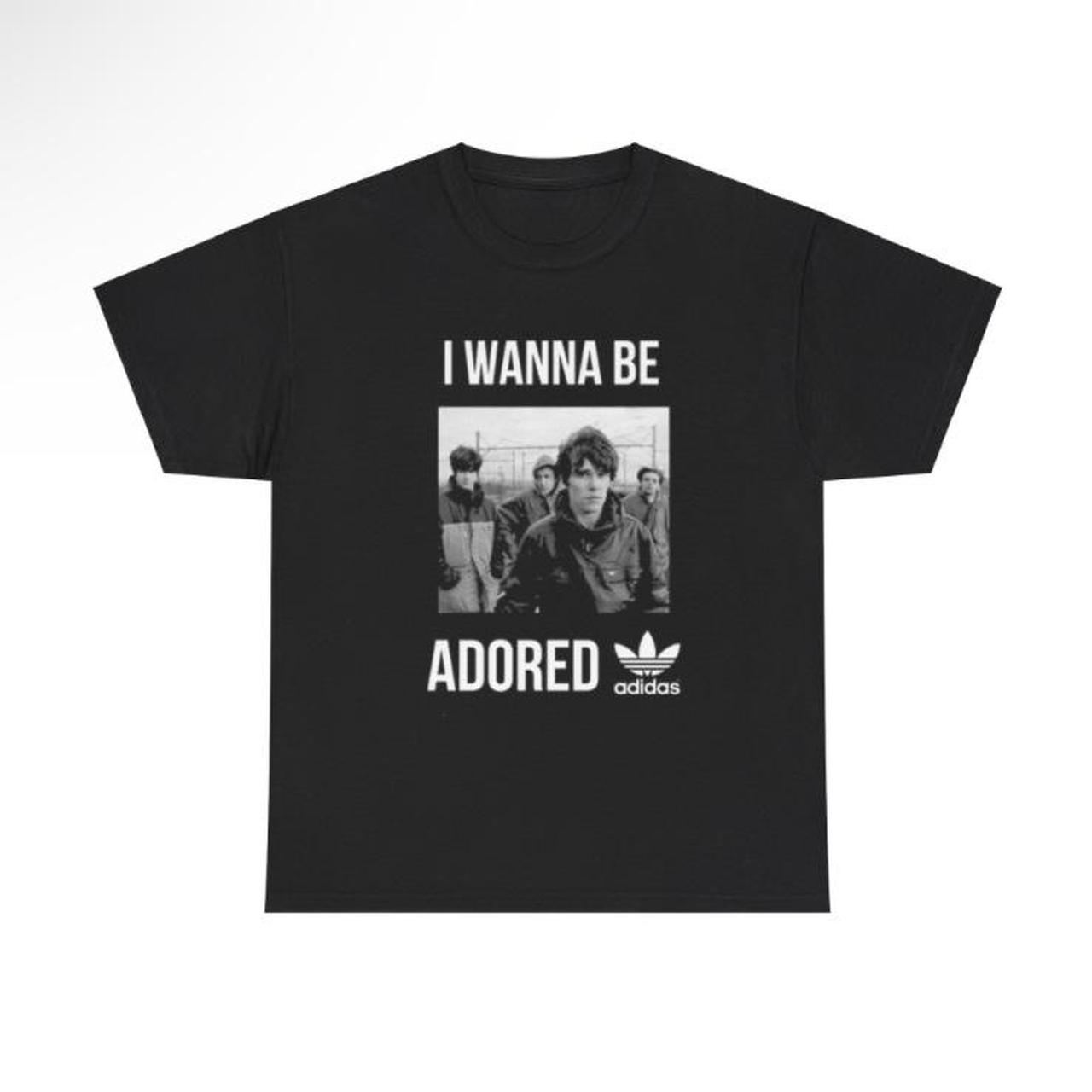 Stone roses I wanna be adored band tshirt in black... - Depop