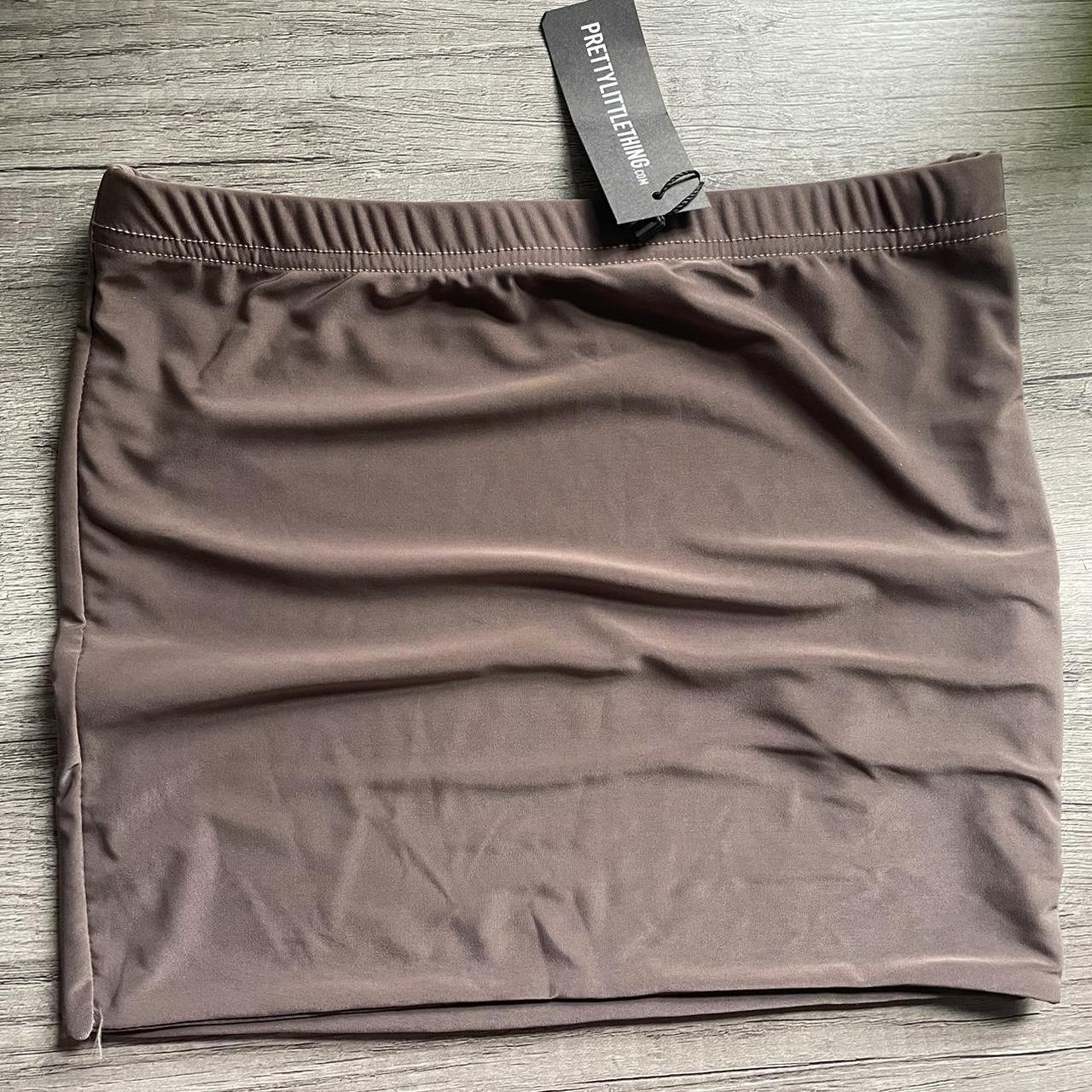 prettylittlething micro mini skirt never worn size... - Depop
