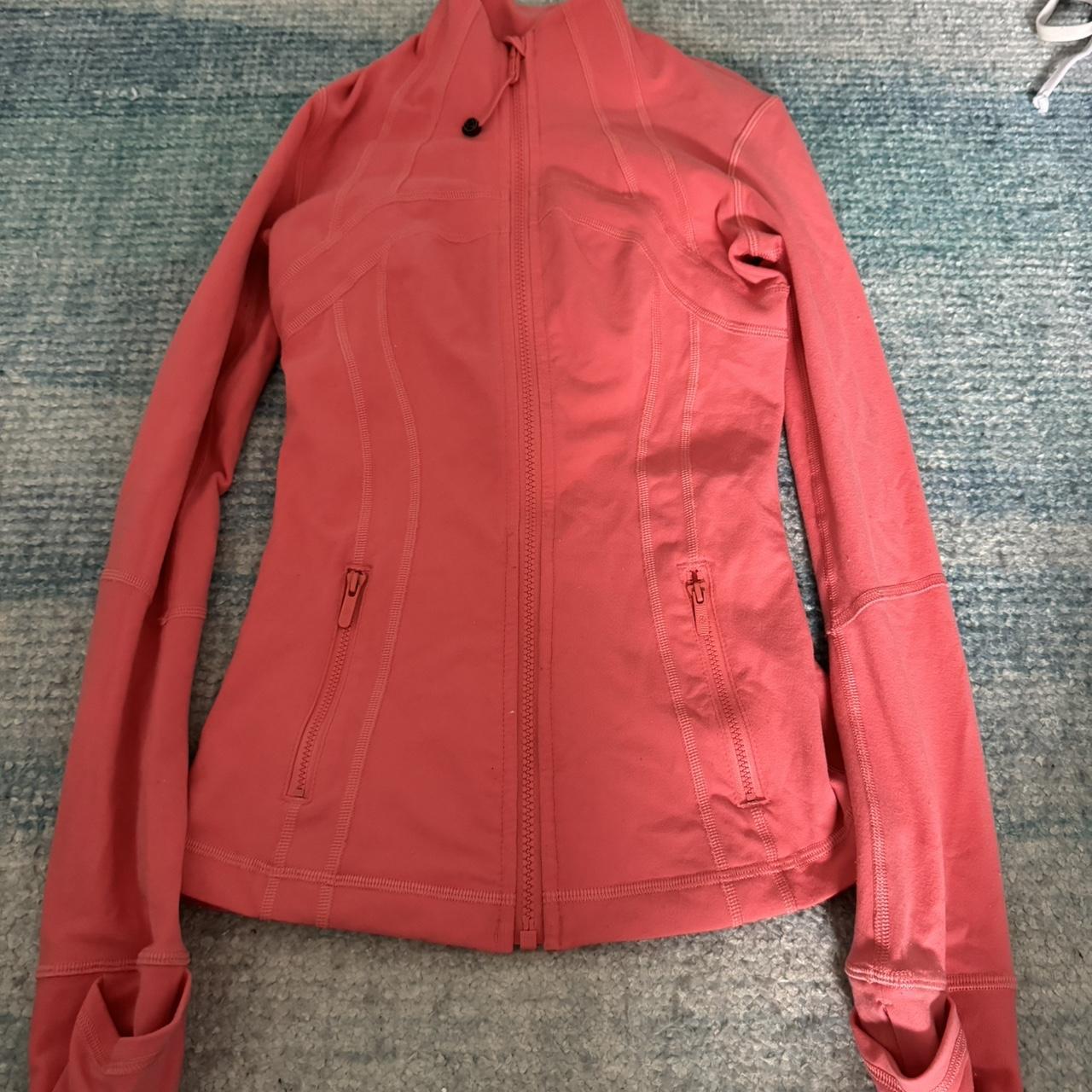 Lulu coral define jacket full length - Depop