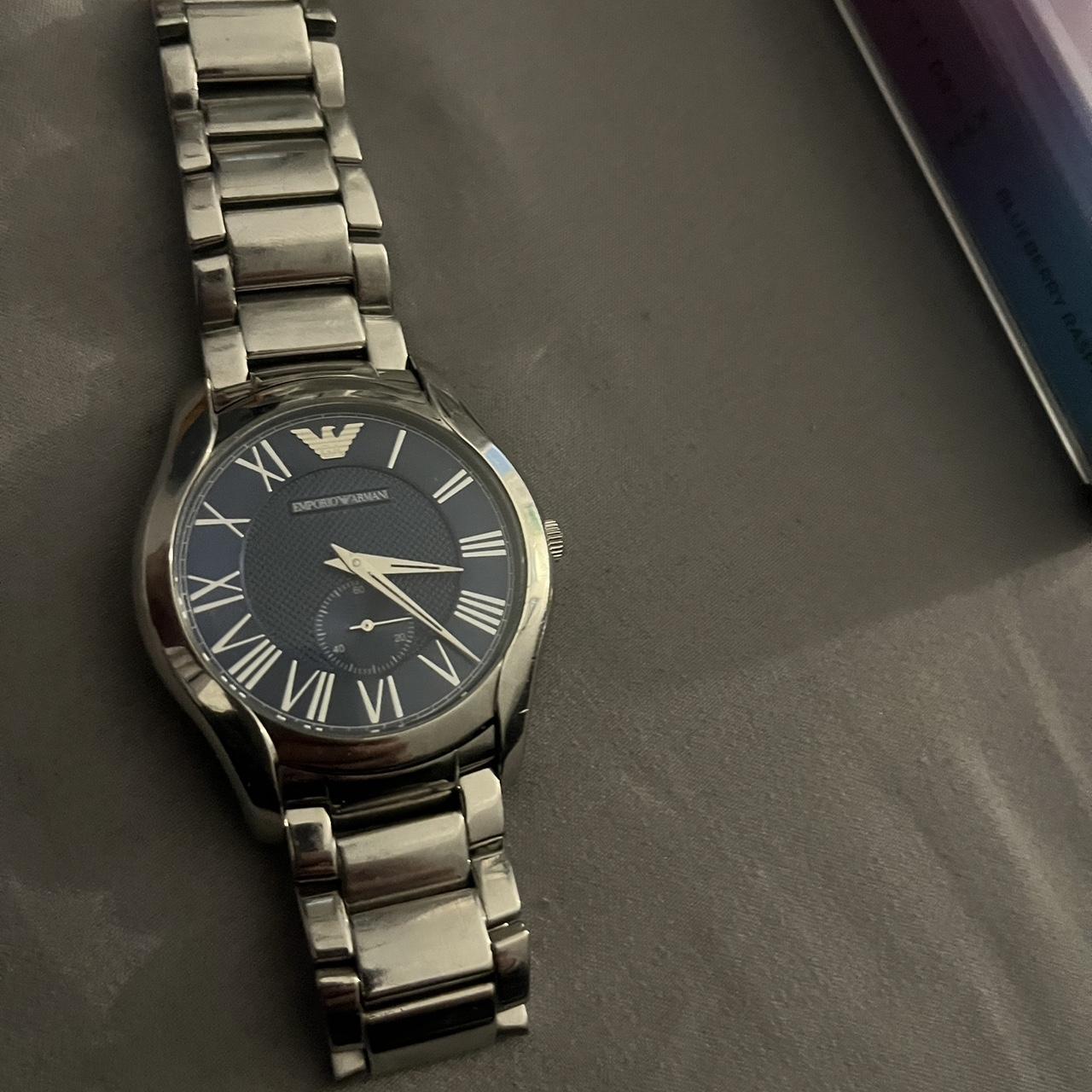 Armani watch (blue) Open to offers around... - Depop