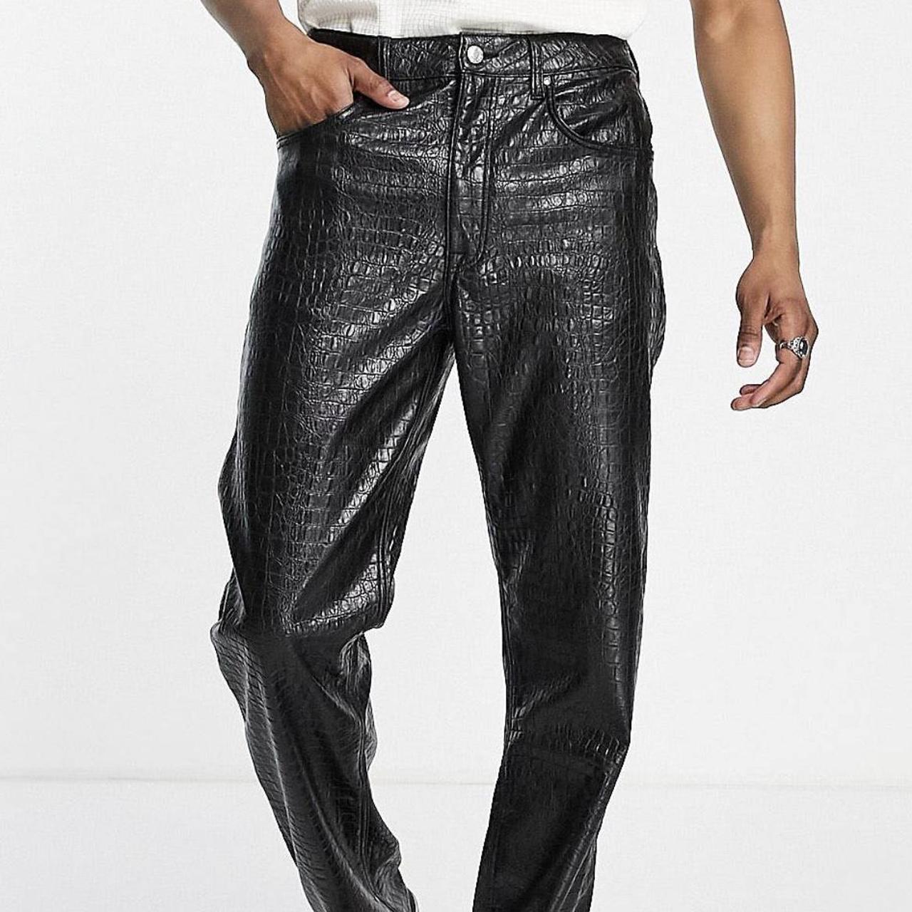 ASOS Design Men's Black Trousers | Depop