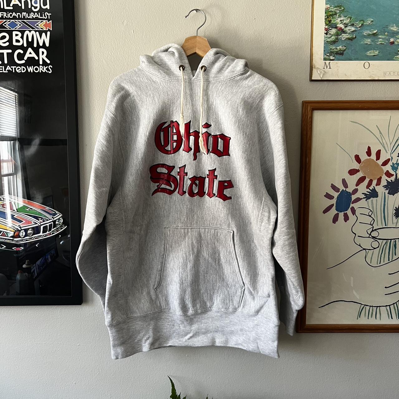 DS Vintage 90s Ohio State Old English Spellout... - Depop