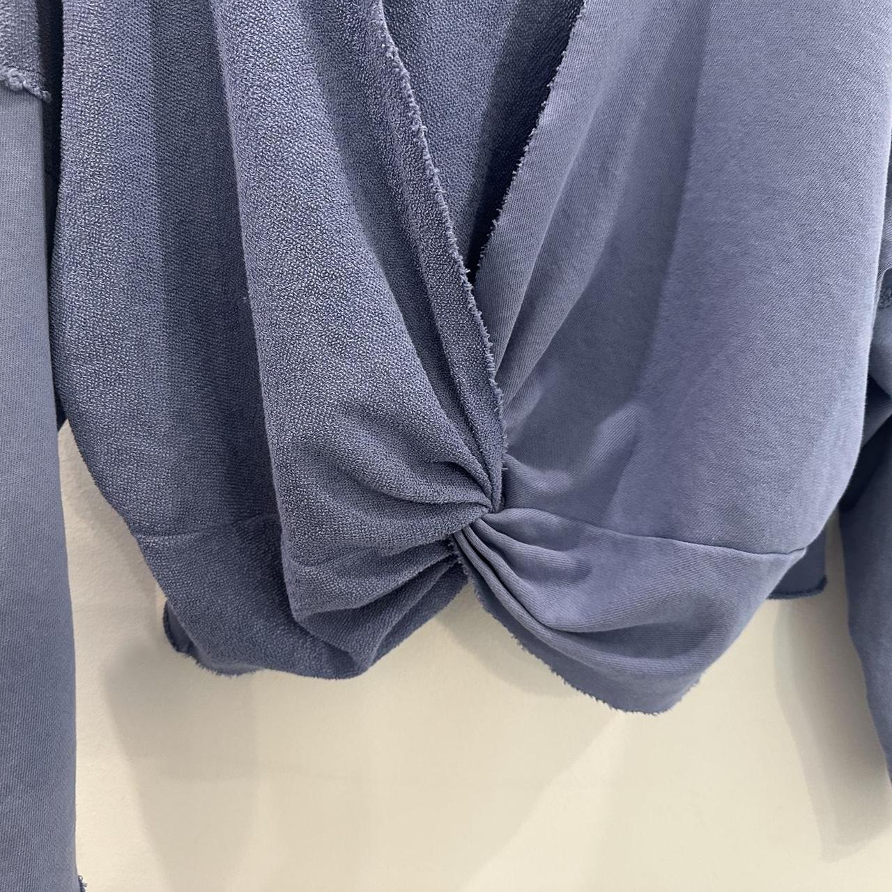 Blue Aerie Open back sweater/sweatshirt - Depop