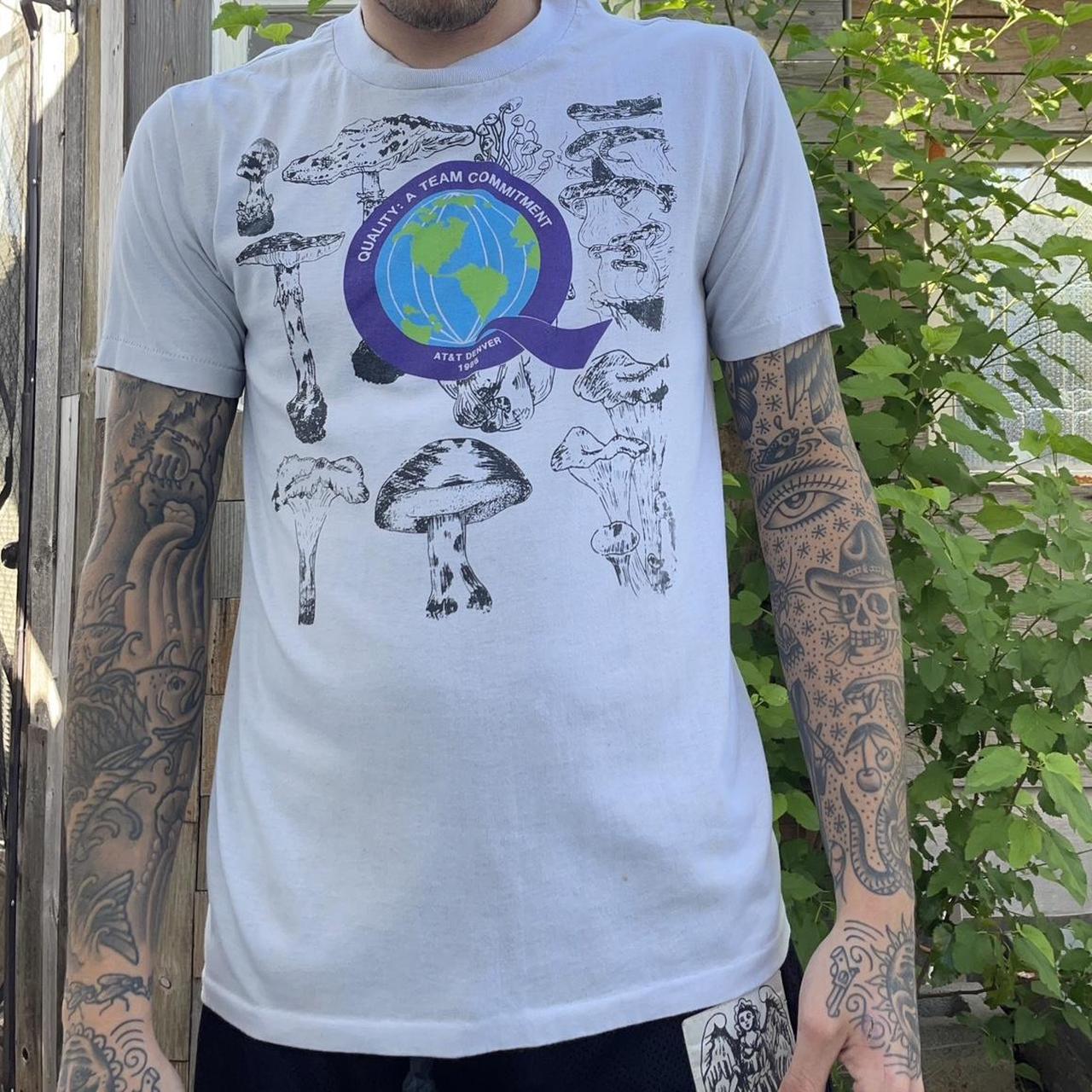 Midnight Mill print on a 1986 AT&T shirt. Tag size... - Depop