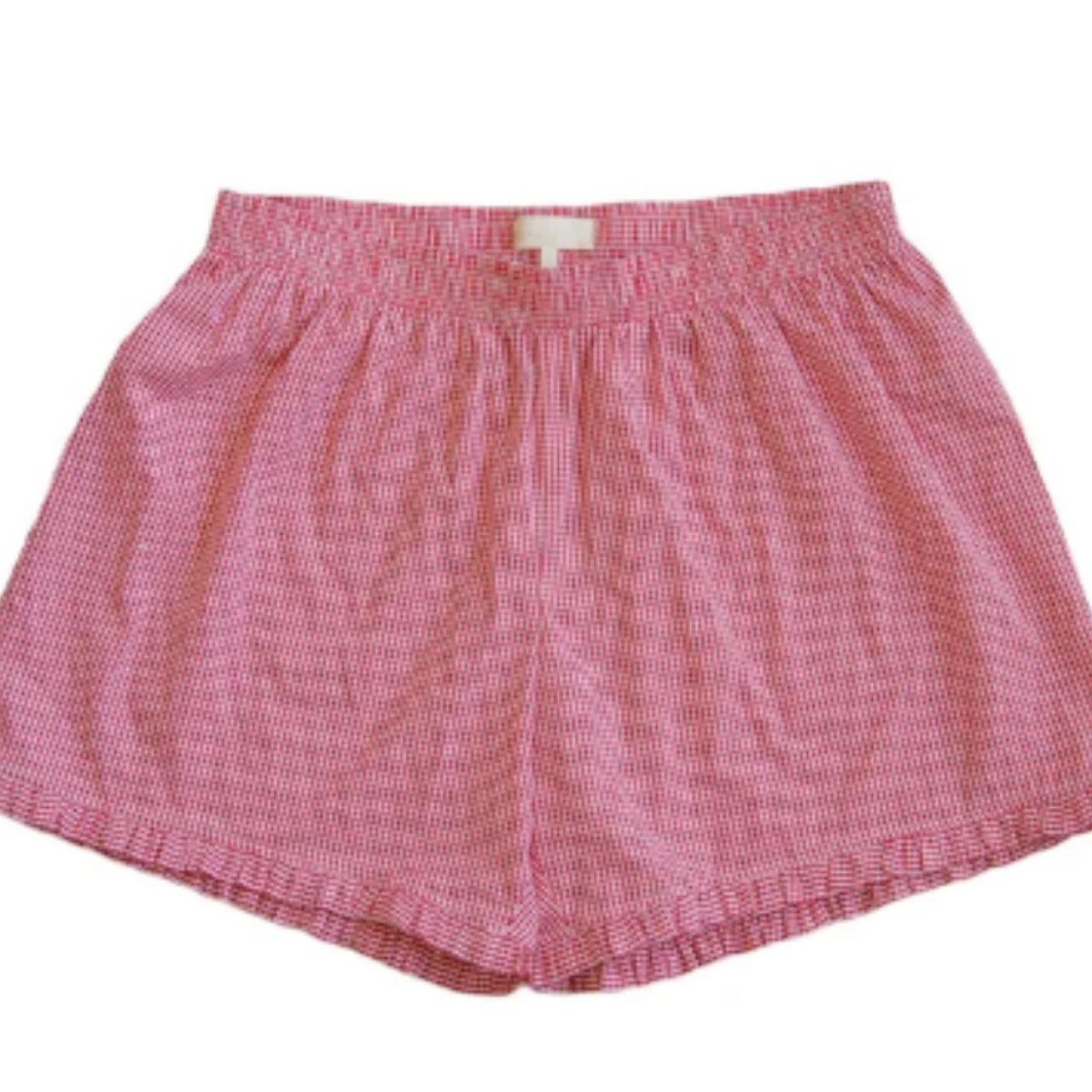 Red boxers for women striped plaid print lounge... - Depop