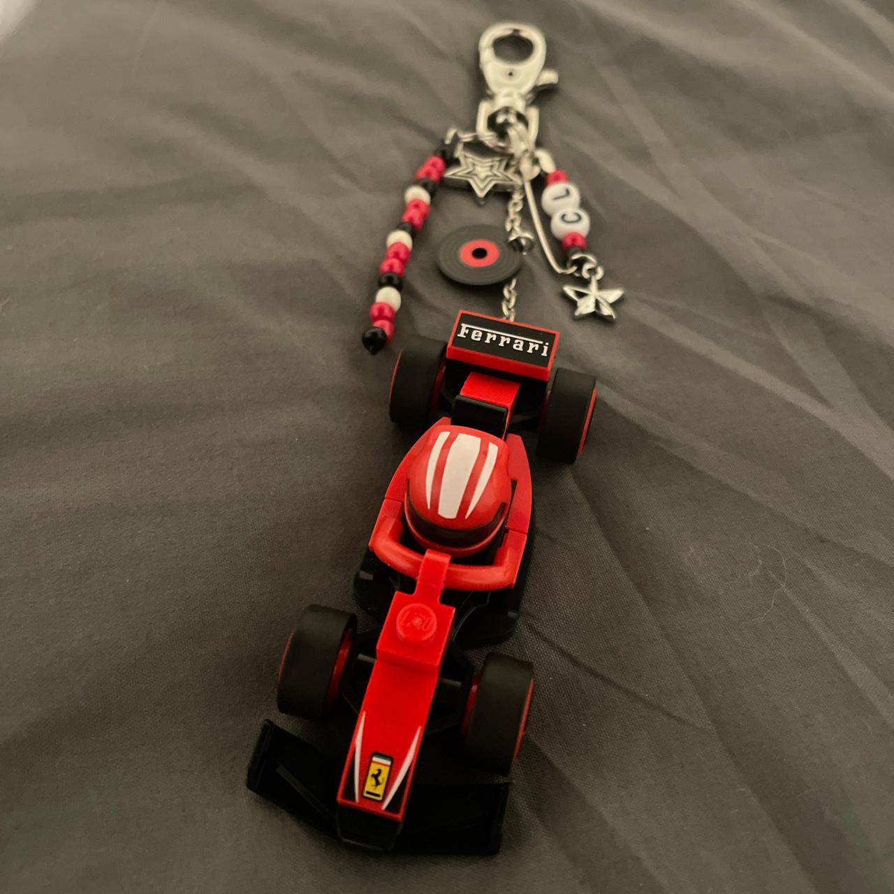 lego f1 custom keychain—ferrari/charles... | Depop