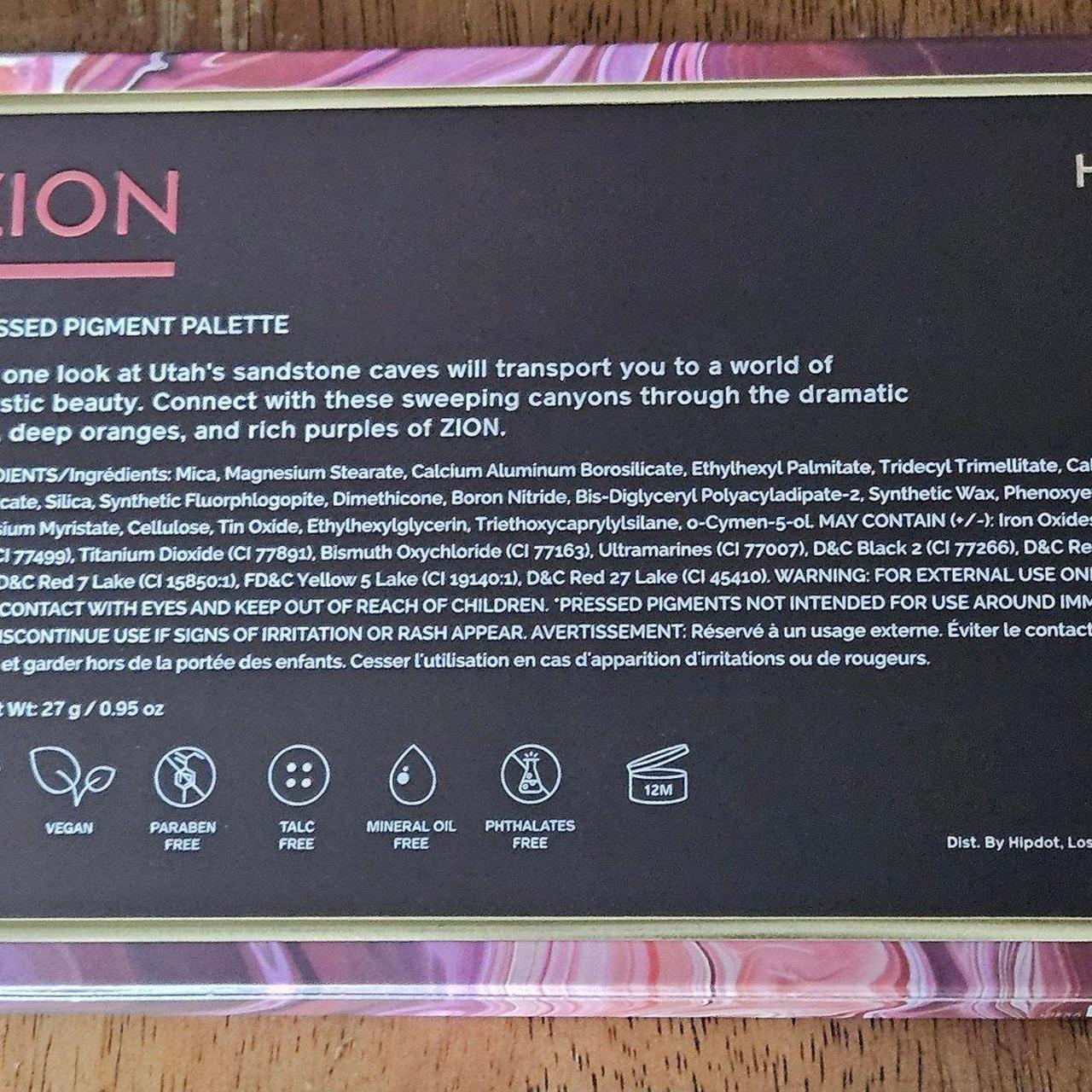 Pressed pallette Zion New Eyeshadow Palette With... - Depop