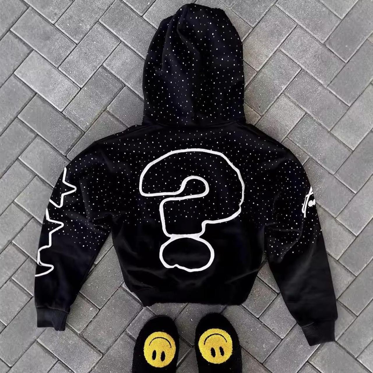 Y2K trendy American letter pattern loose casual... | Depop