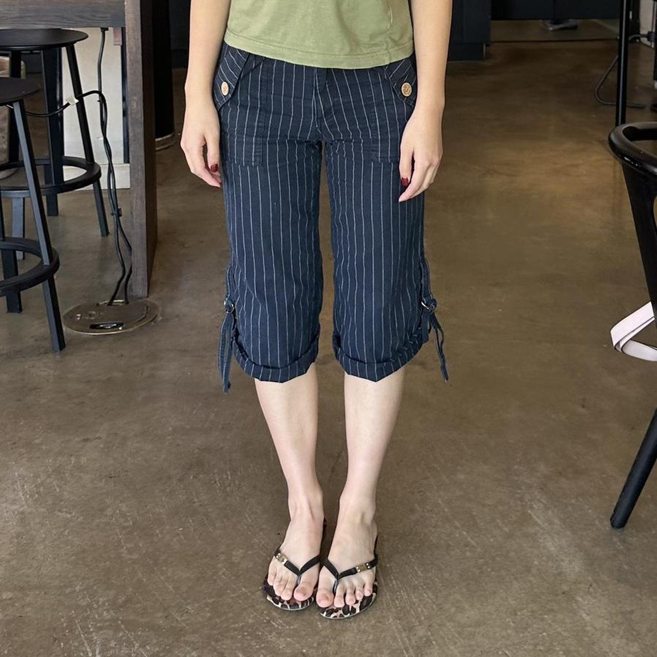 Vintage Japanese pinstripe capris Brand is Bell... - Depop