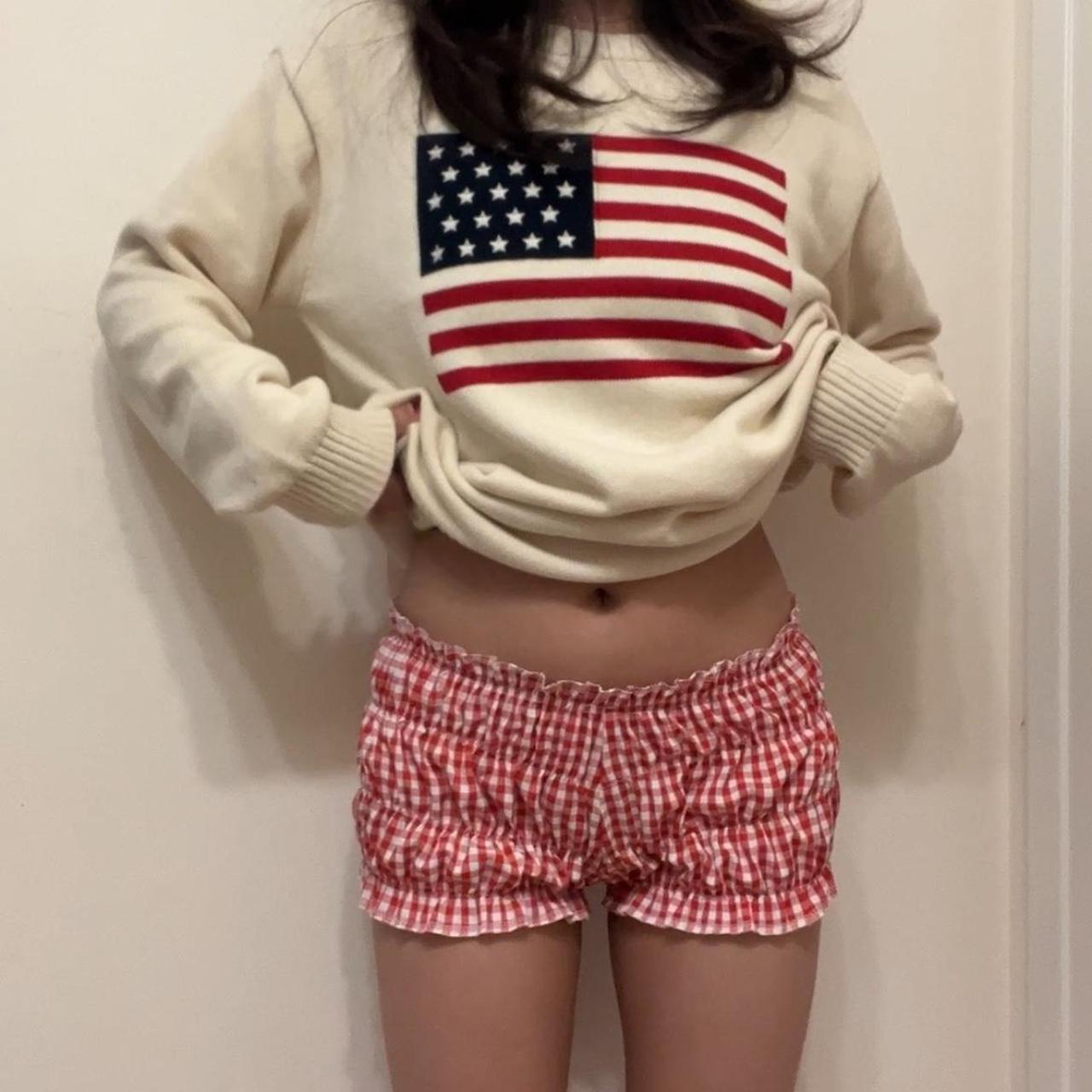 Vintage red gingham bloomers boxers - Depop