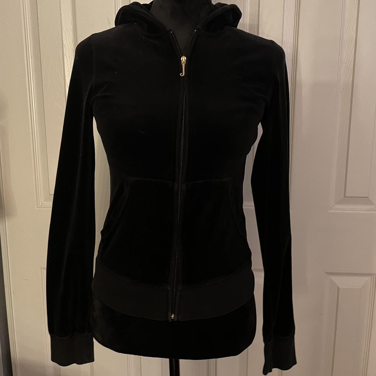 vintage juicy couture velour zip up size m - Depop