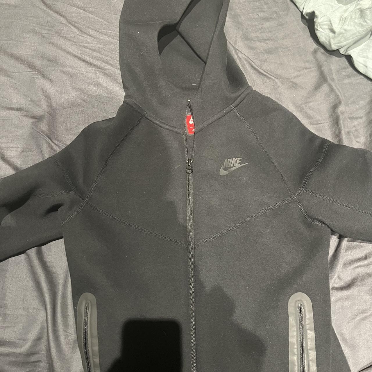 Kids large black tech fleece. Only worn a couple times. - Depop