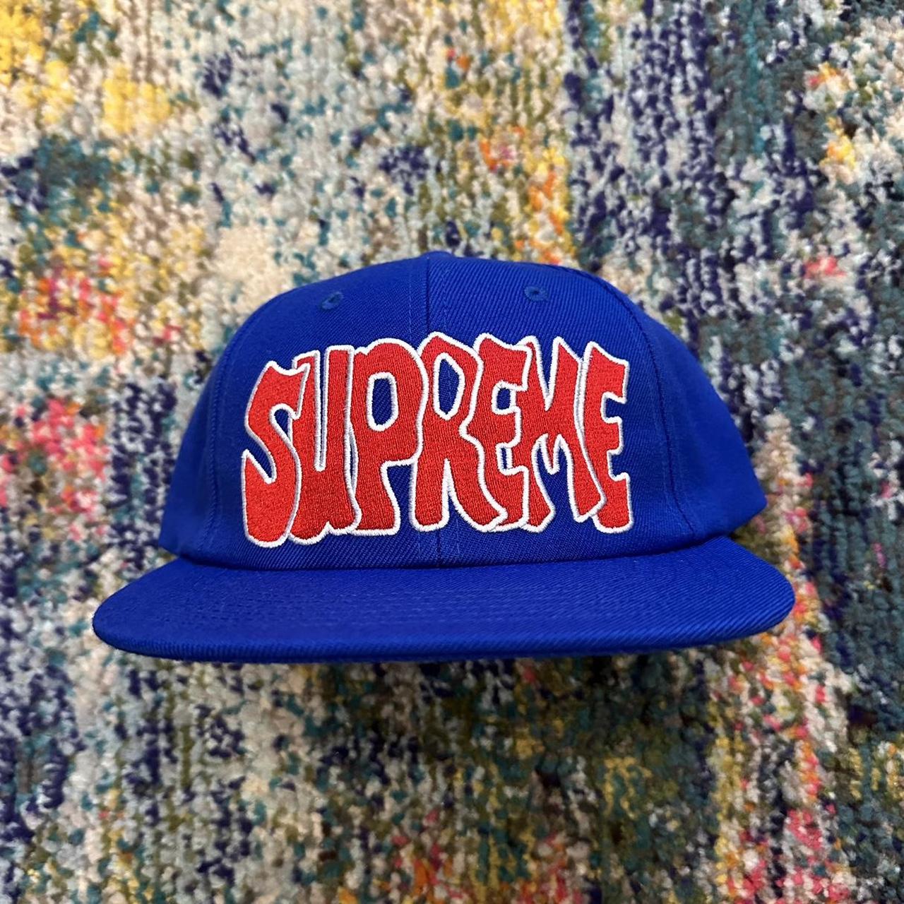 Supreme Creep 6-Panel hat Blue & red Brand new - Depop