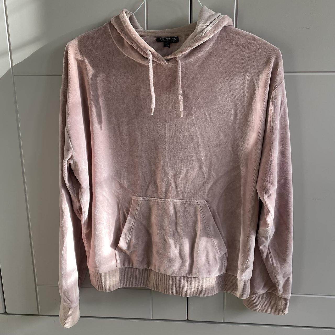 Topshop Women's Pink Hoodie | Depop