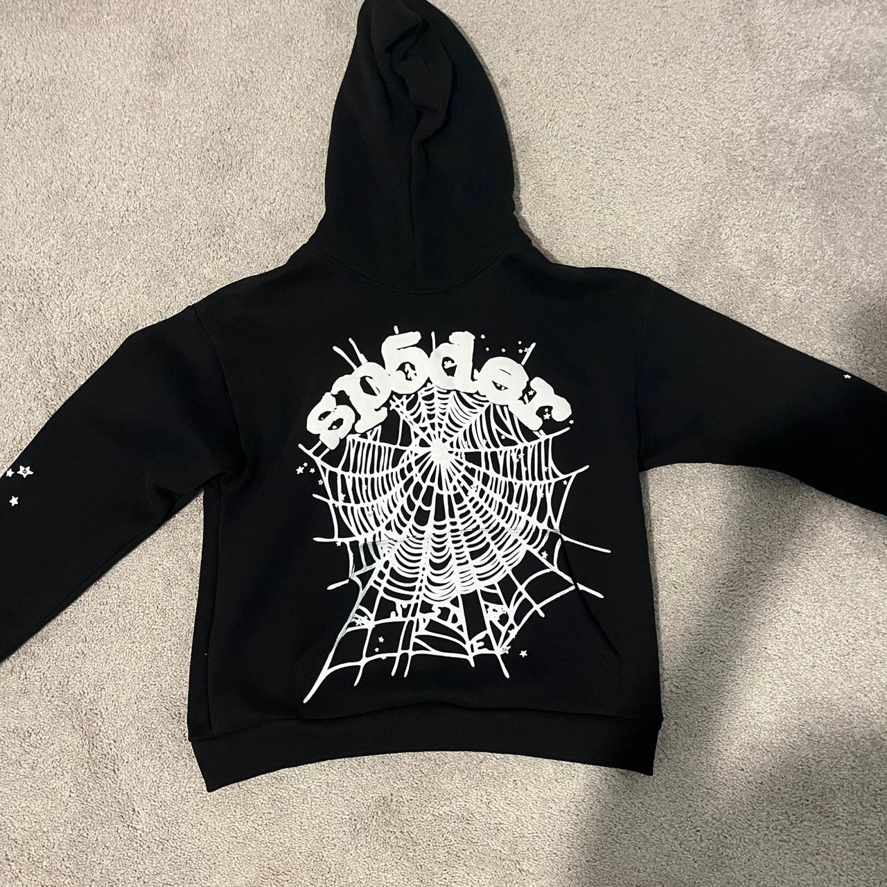 Black and white Spider hoodie #SpiderHoodie brand... | Depop