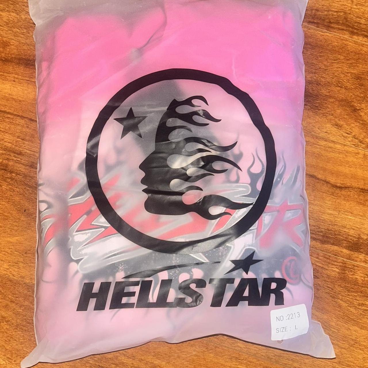 large hellstar hoodie pink | Depop