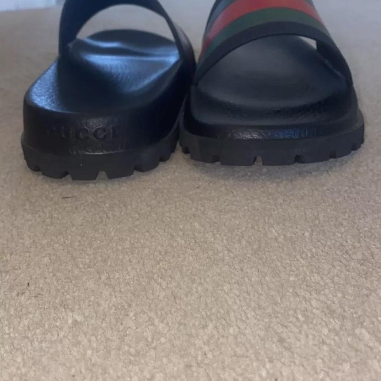 Gucci Sliders UK 10 in very good condition only worn... - Depop