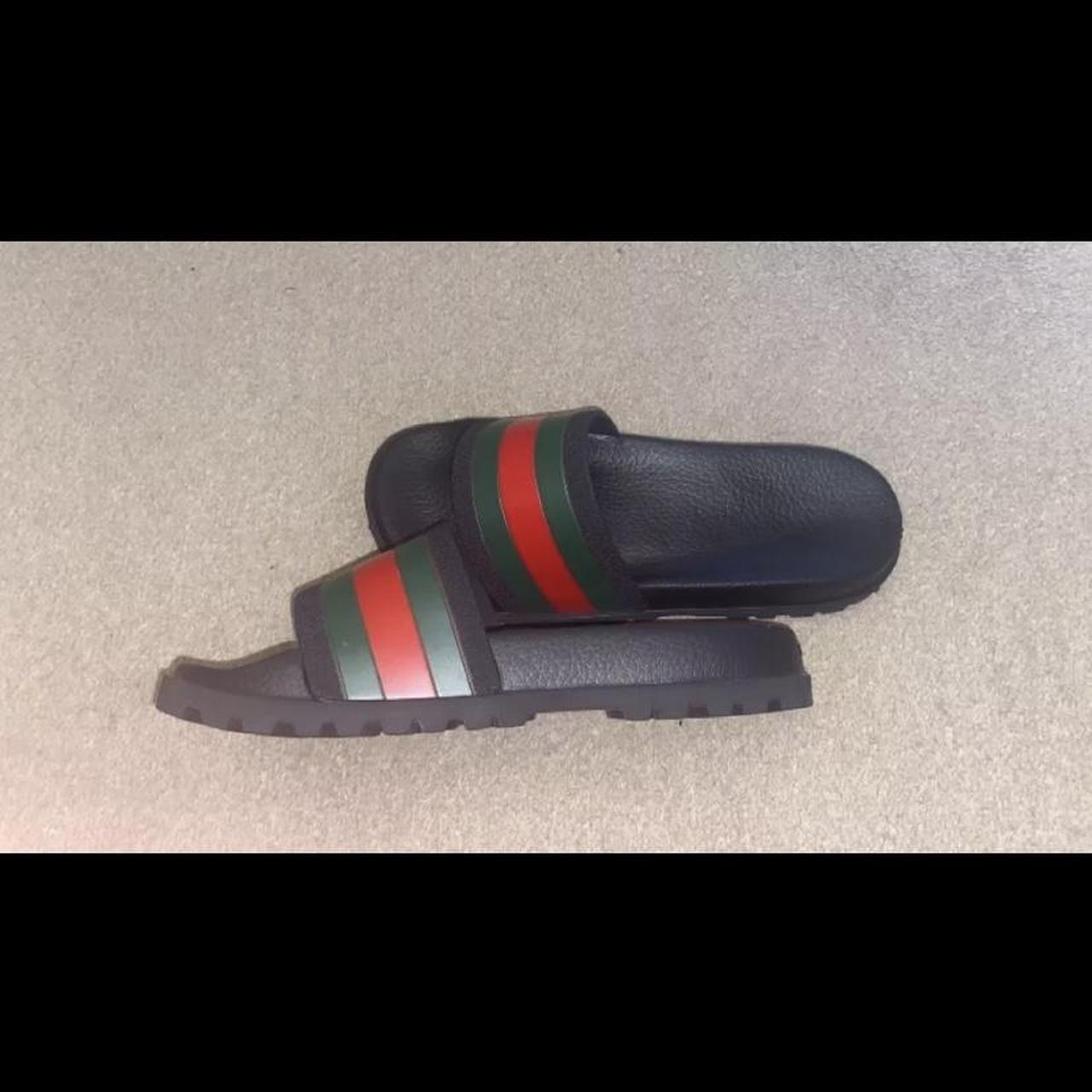 Gucci Sliders UK 10 in very good condition only worn... - Depop