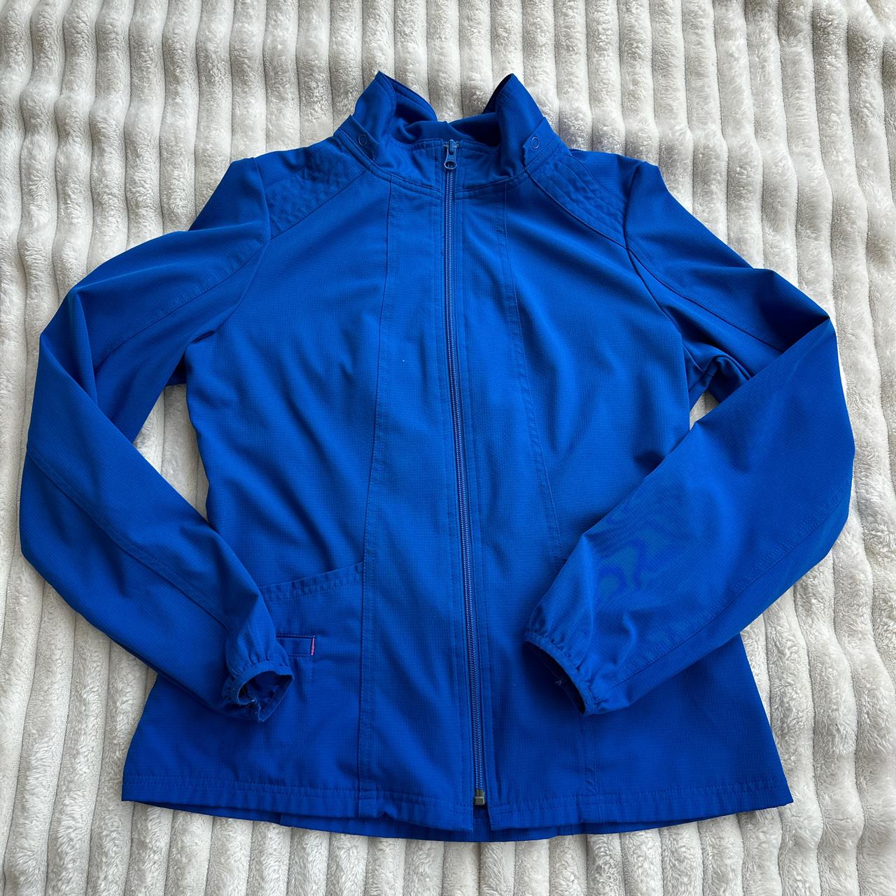Heartsoul royal blue scrub jacket. Has three front... - Depop