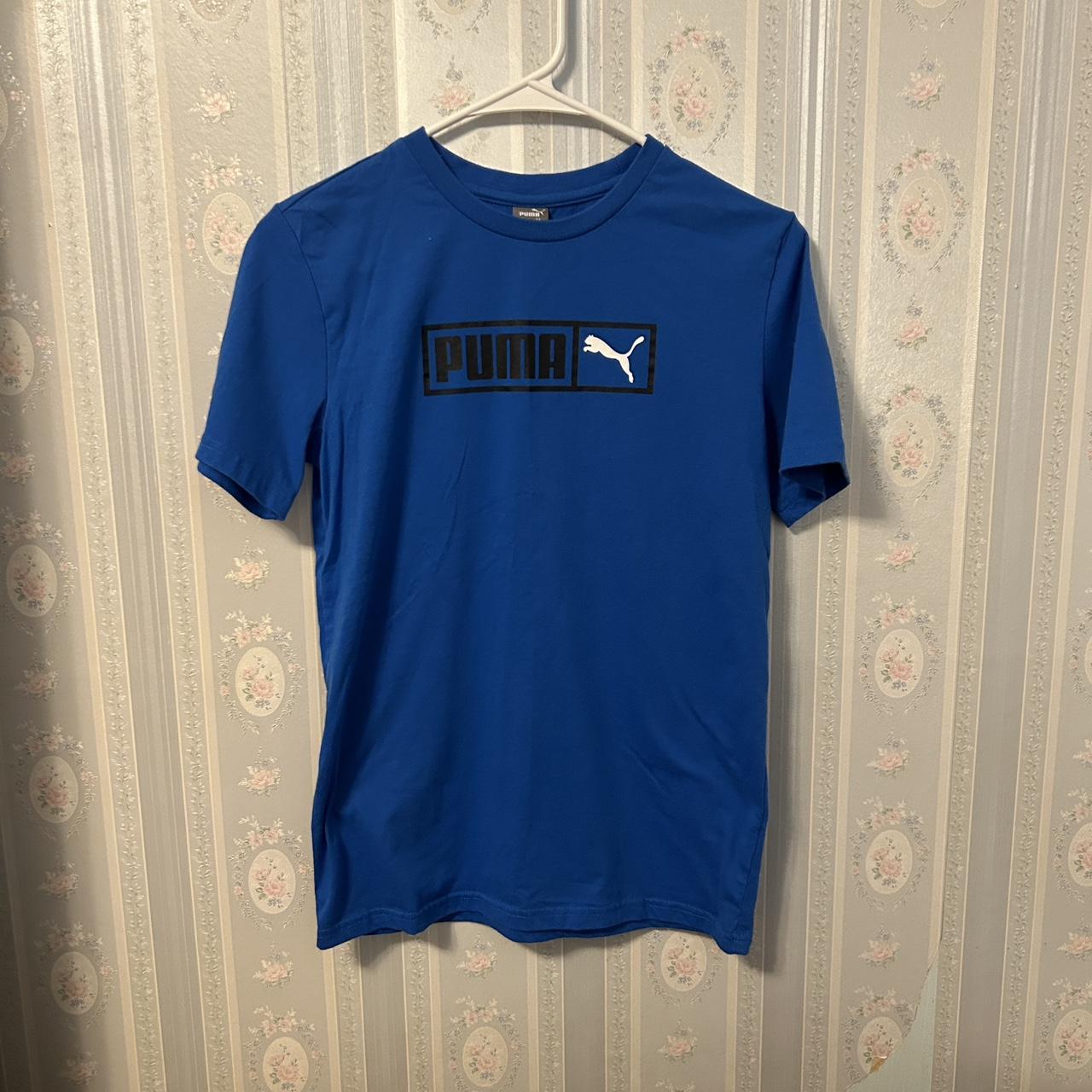 boys puma short sleeve shirt good condition worn a... - Depop