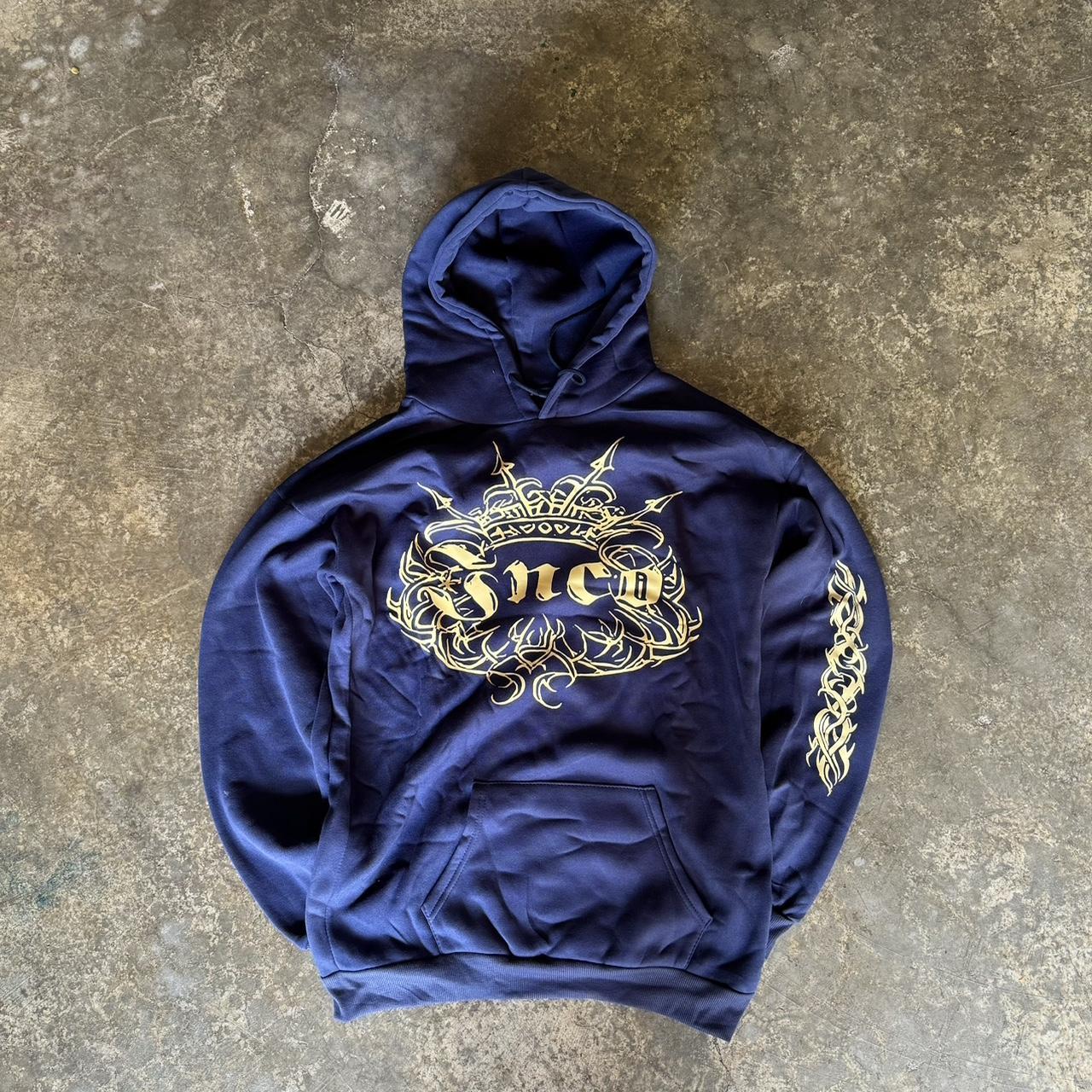 VINTAGE Y2K JNCO HOODIE *big hood *tribal print... - Depop