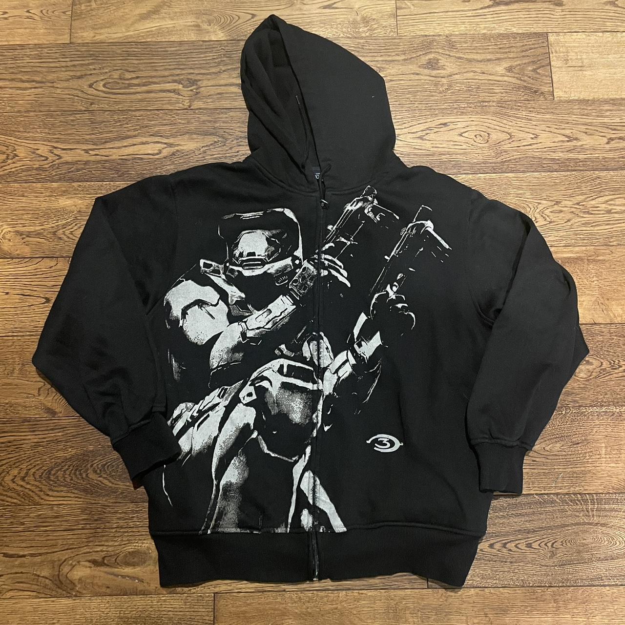 Halo 3 Master Chief Xbox 360 Microsoft Promo zip up... - Depop
