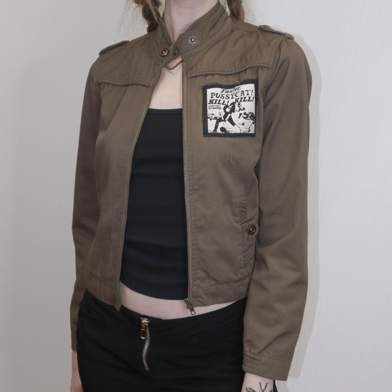 vintage 2000s volcom military-style twill racer... - Depop