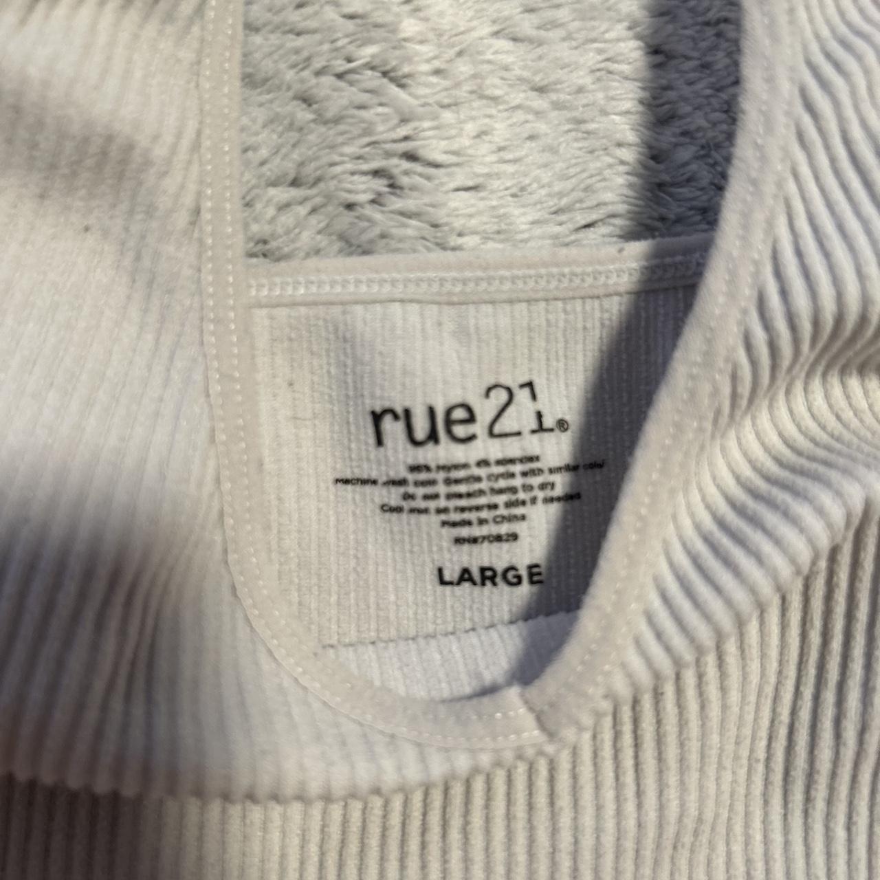 White Tank from Rue 21 Size: L | Depop