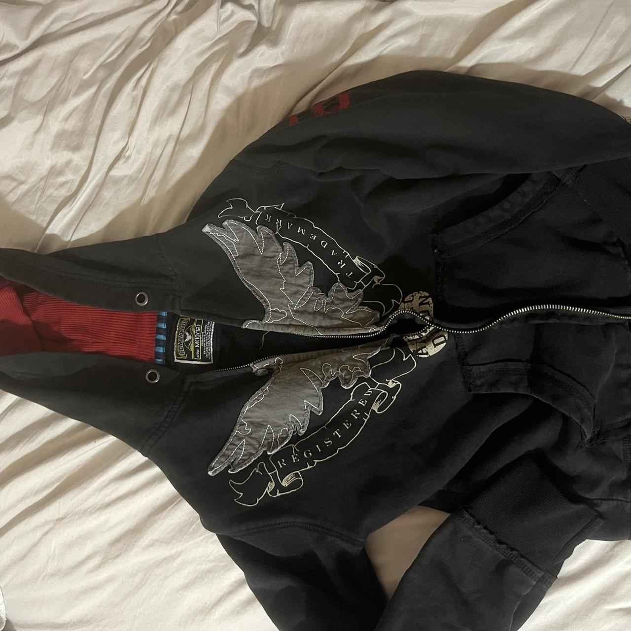 vintage zip up hoodie - Depop
