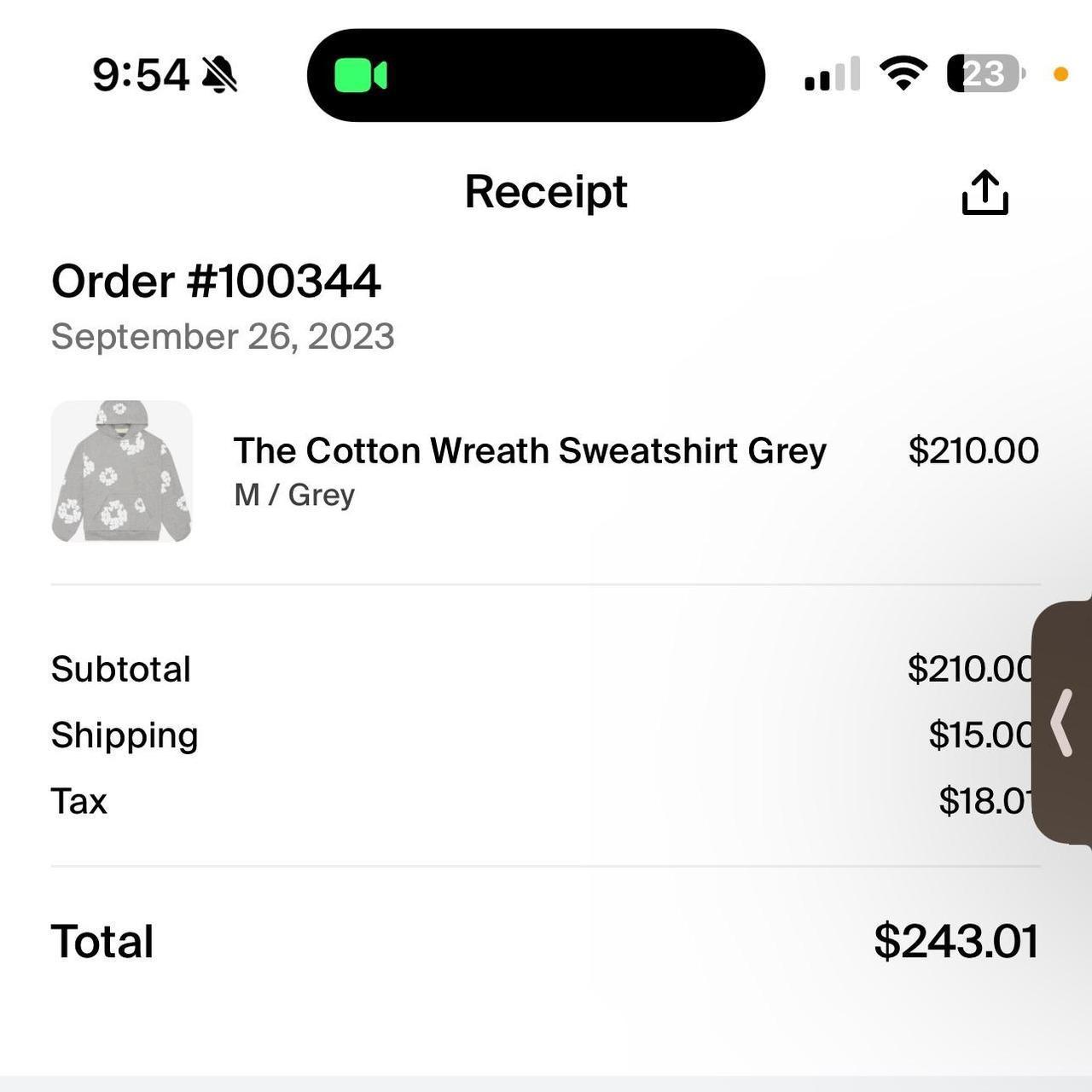 Authentic denim tears hoodie - Depop